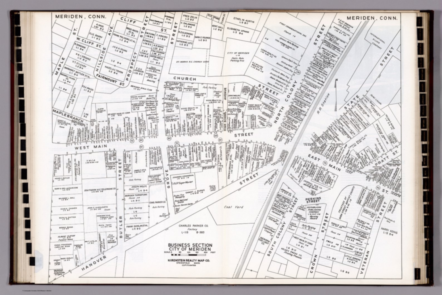 Business Section, City of Meriden (Connecticut). - David Rumsey ...