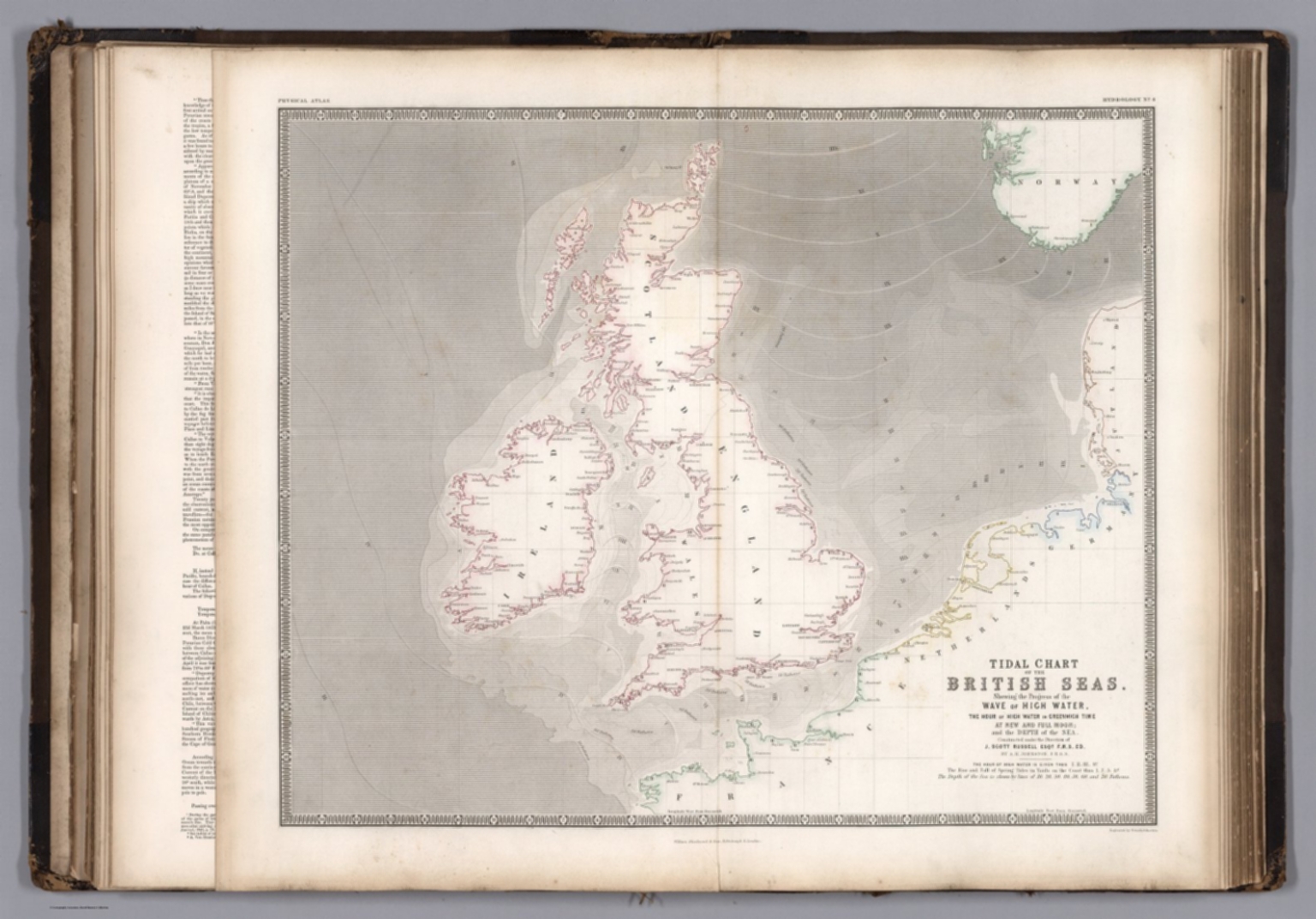 Tidal Chart of the British Seas. - David Rumsey Historical Map Collection