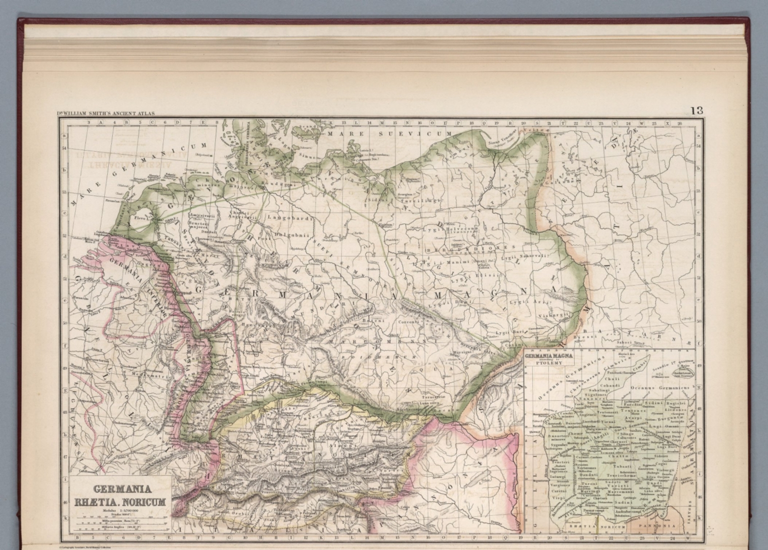 Germania Rhaetia. Noricum - David Rumsey Historical Map Collection