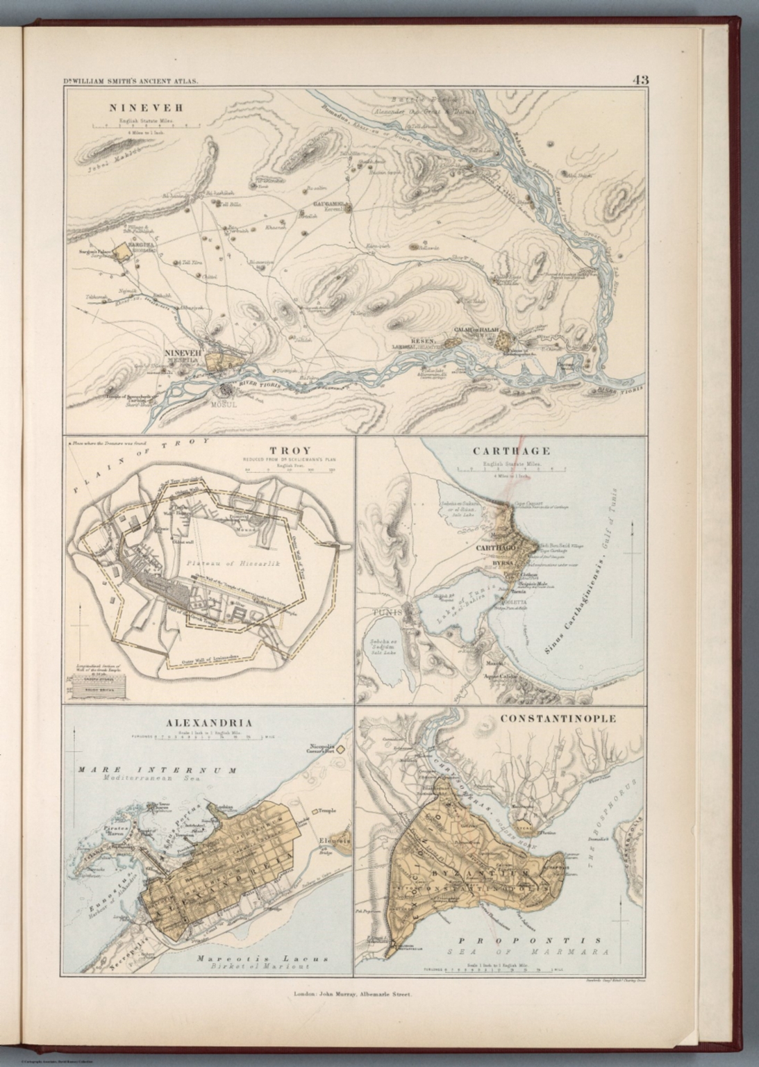 Nineveh. Troy : reduced from Dr. Schliemann's plan. Carthage ...