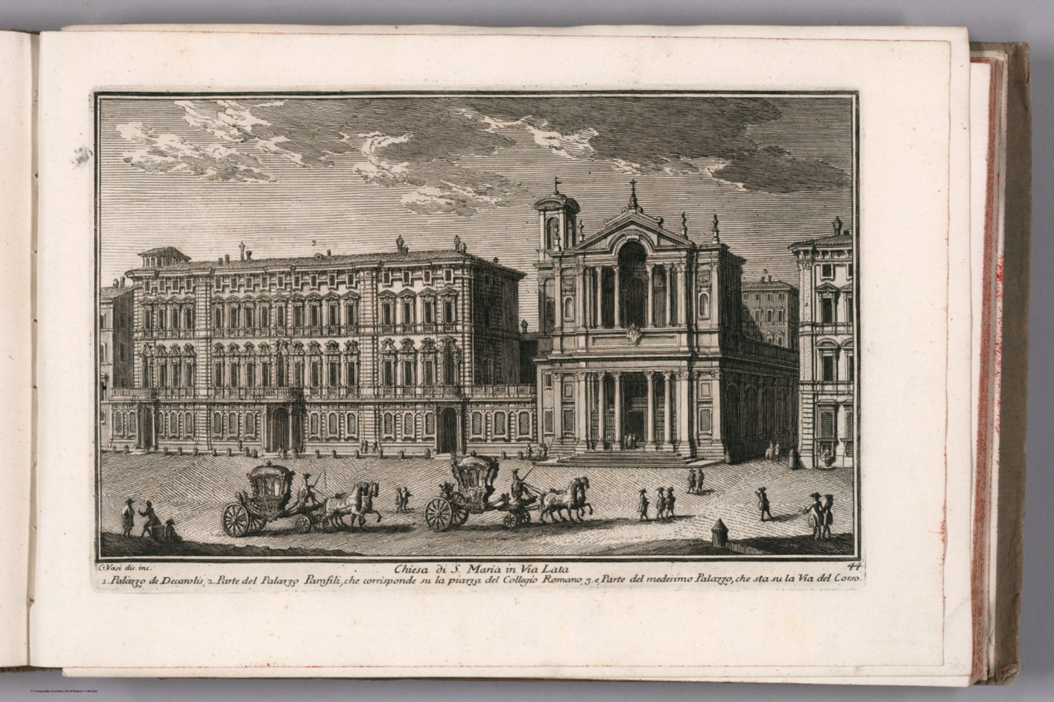 V. 1: Libro Terzo: 44: Chiesa di S. Maria in Via Lata - David Rumsey ...