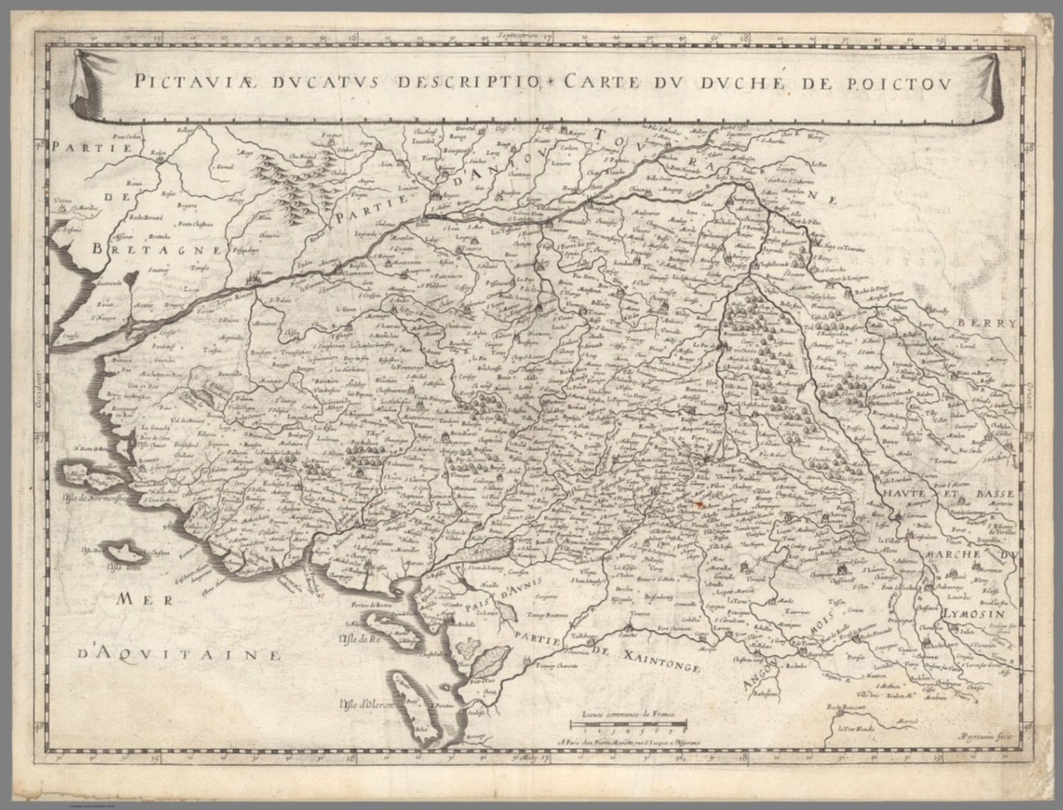 Pictaviae ducatus descriptio. Carte du Duche de Poictou - David Rumsey ...