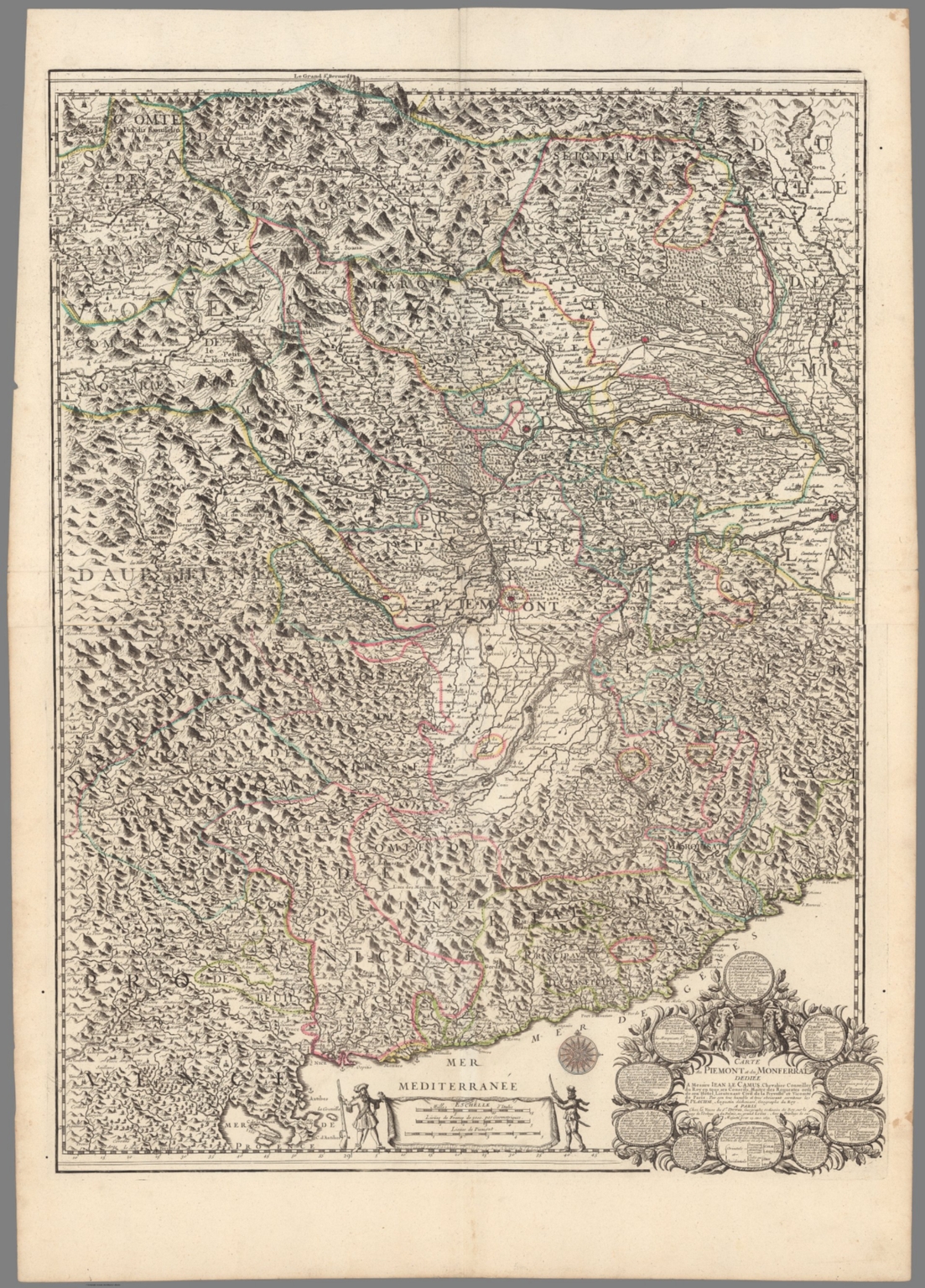 Carte du Piemont et du Monferrat - David Rumsey Historical Map Collection