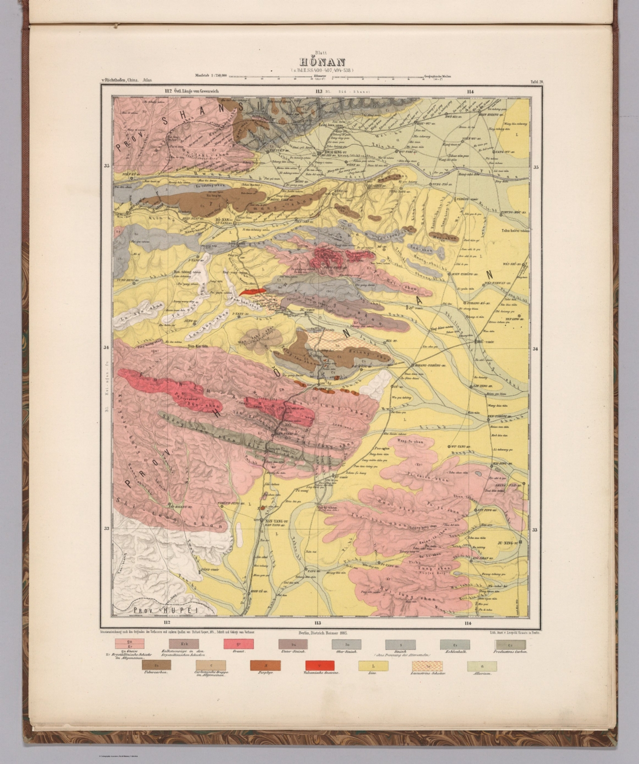Blatt Honan. Tafel 20 - David Rumsey Historical Map Collection