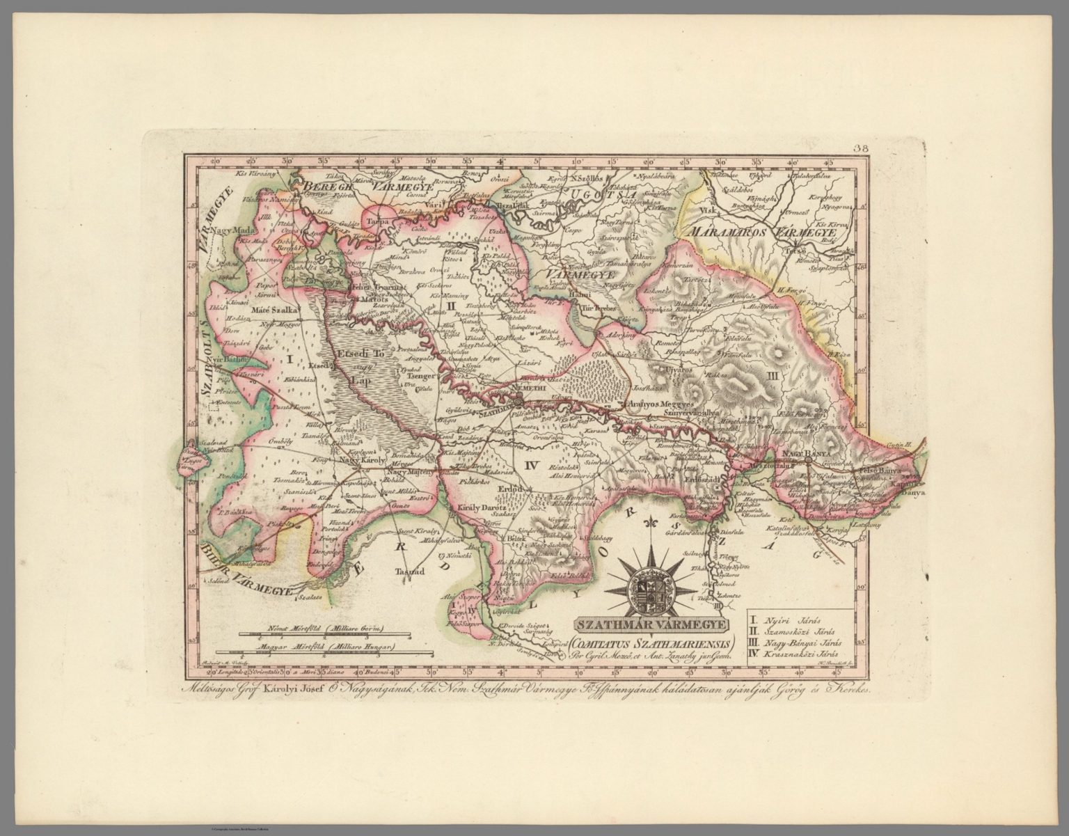 Szathmar Varmegye = Comitatus Szathmariensis - David Rumsey Historical ...