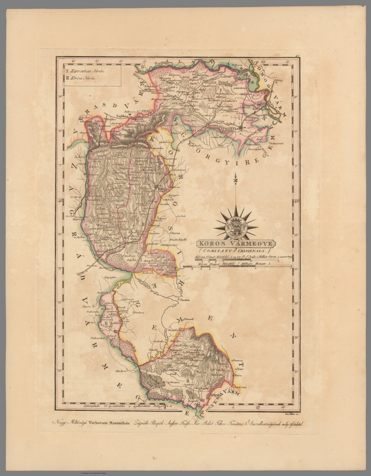 Koros Varmegye = Comitatus Crisiensis - David Rumsey Historical Map ...