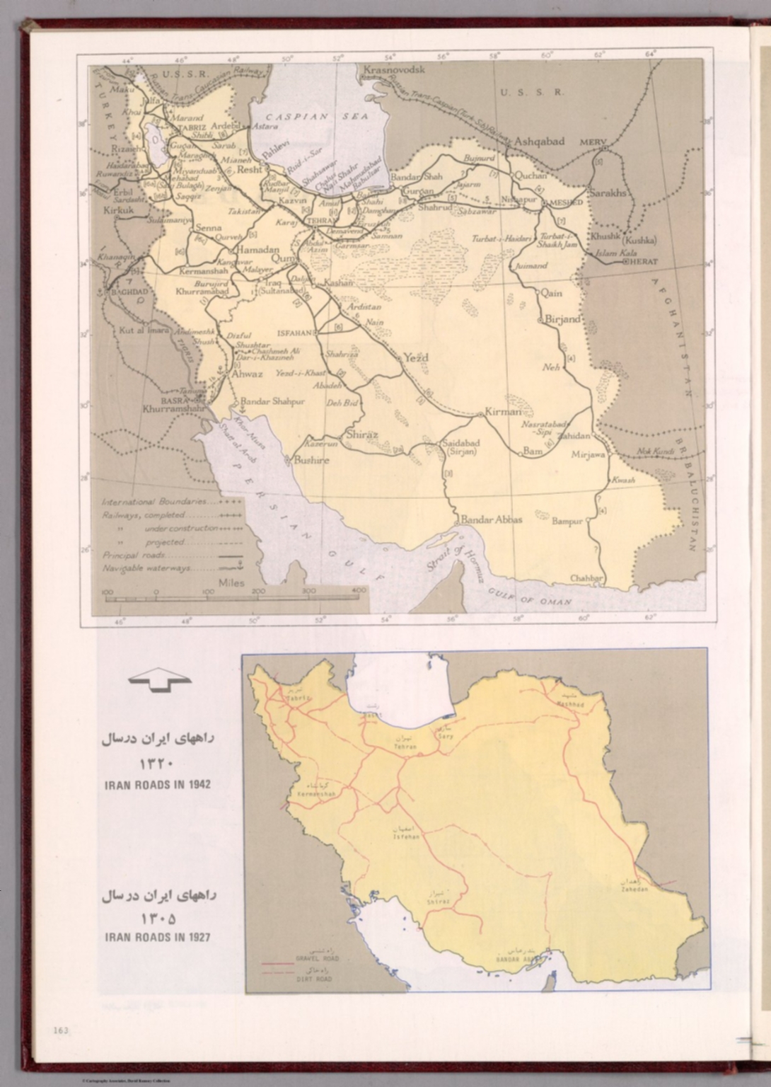 Rahaei Iran = Iran roads - David Rumsey Historical Map Collection