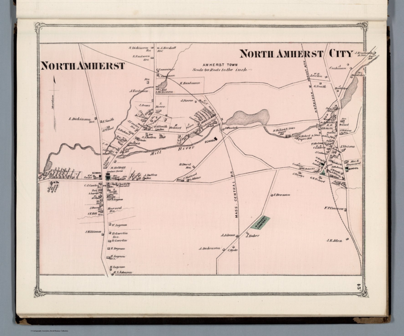 North Amherst City - David Rumsey Historical Map Collection