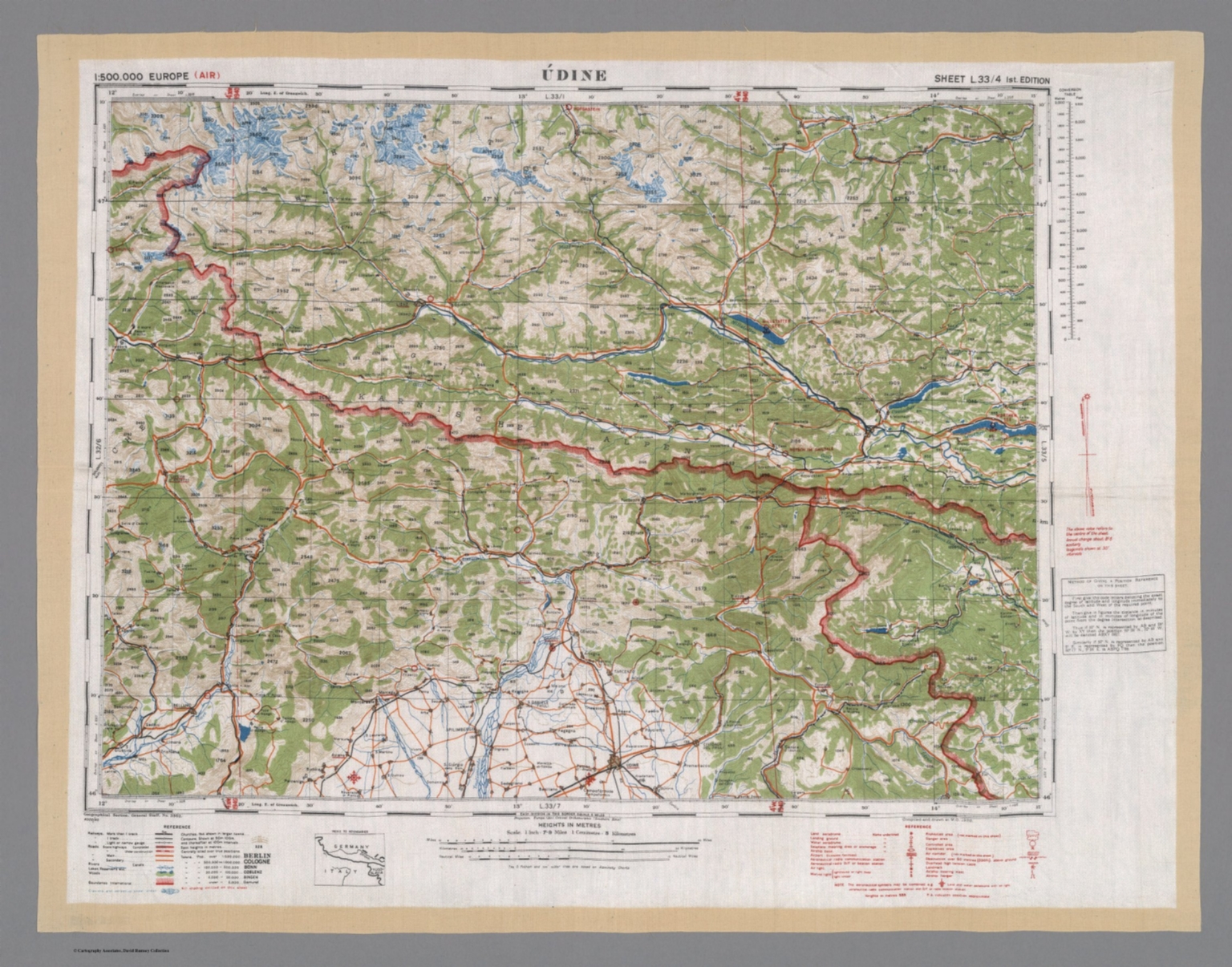 Udine. Sheet L 33/4 1st. Edition - David Rumsey Historical Map Collection