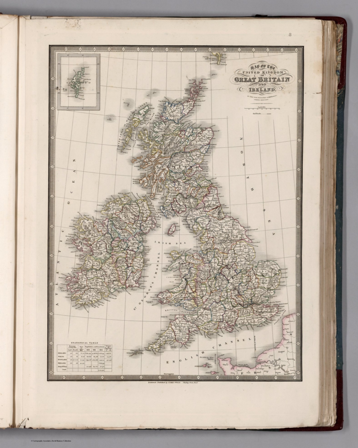 Map of the United Kingdom of Great Britain and Ireland - David Rumsey ...