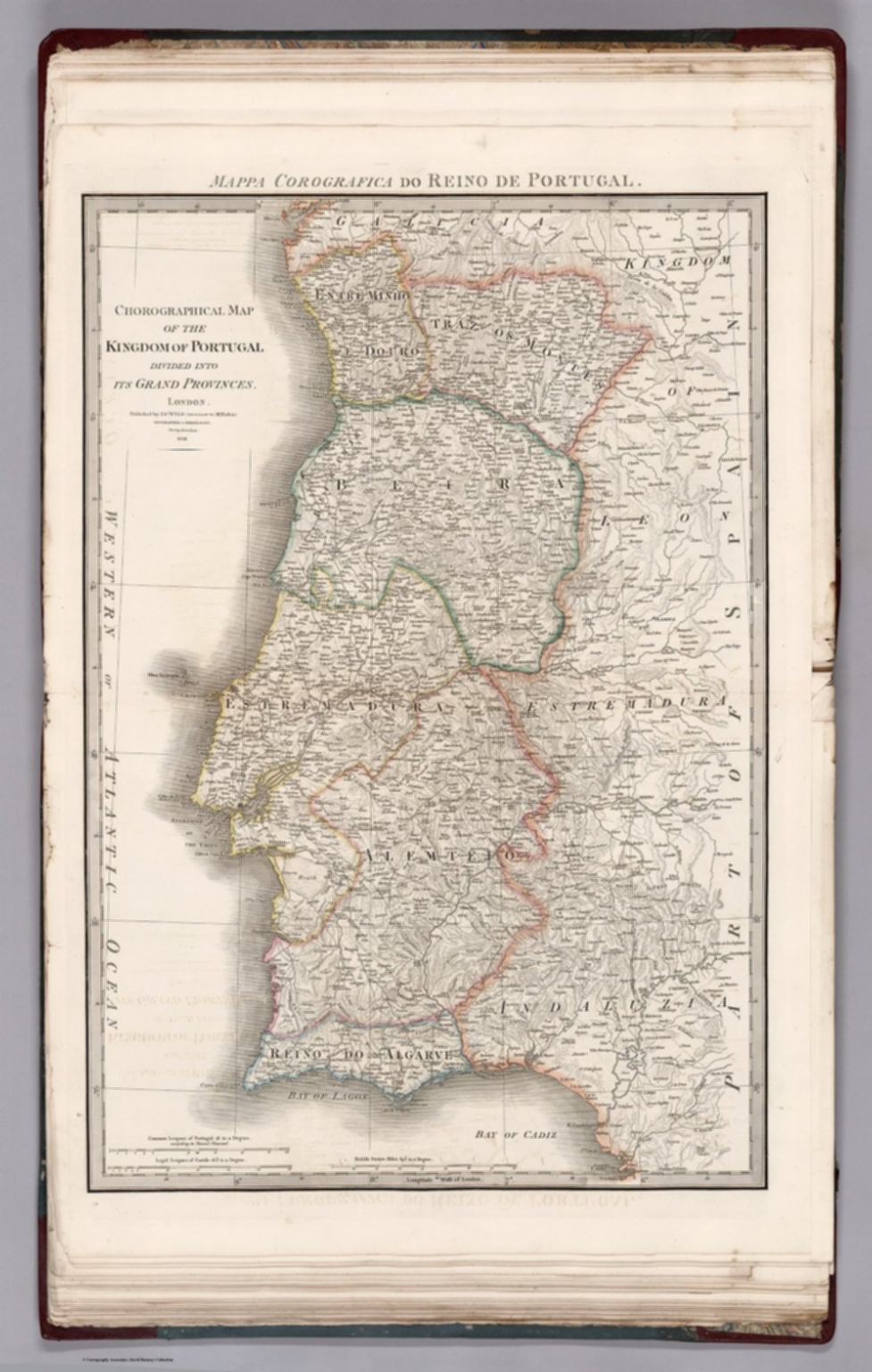 Chorographical map of the Kingdom of Portugal - David Rumsey Historical ...