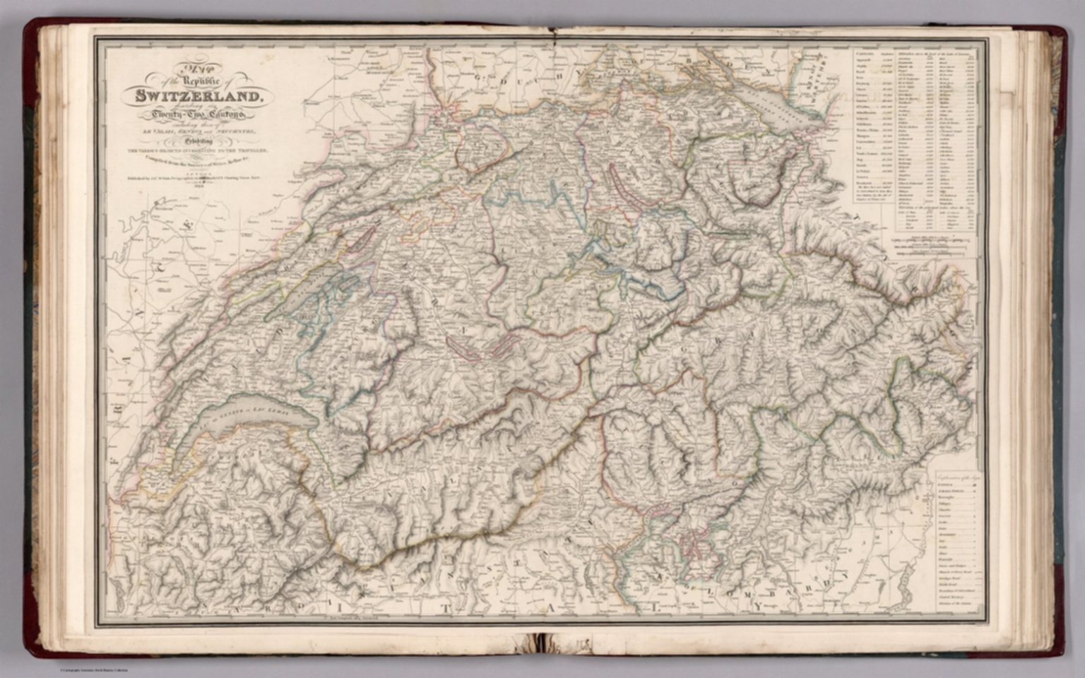 Map of the republic of Switzerland - David Rumsey Historical Map Collection