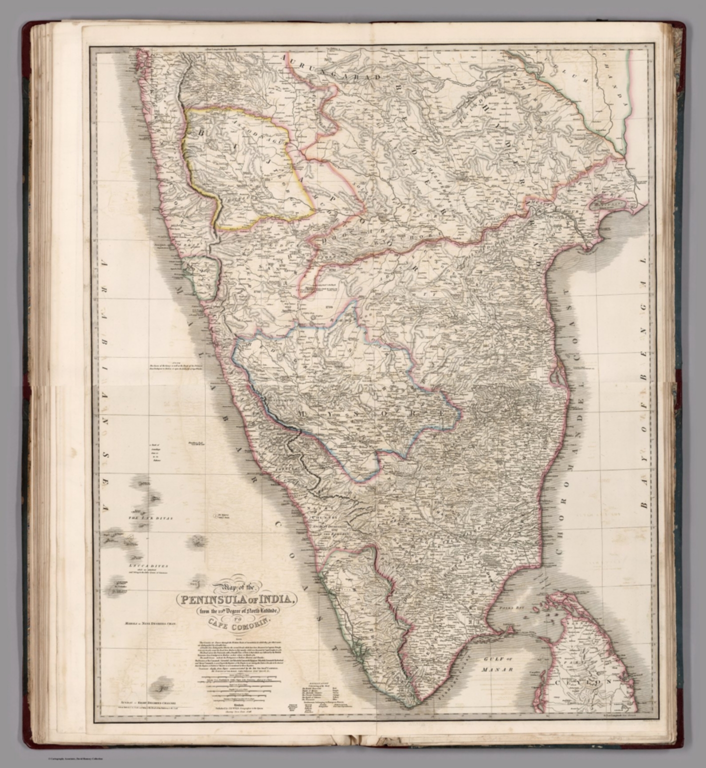 Composite Map: Map of the peninsula of India. Sheets 39-40 - David ...