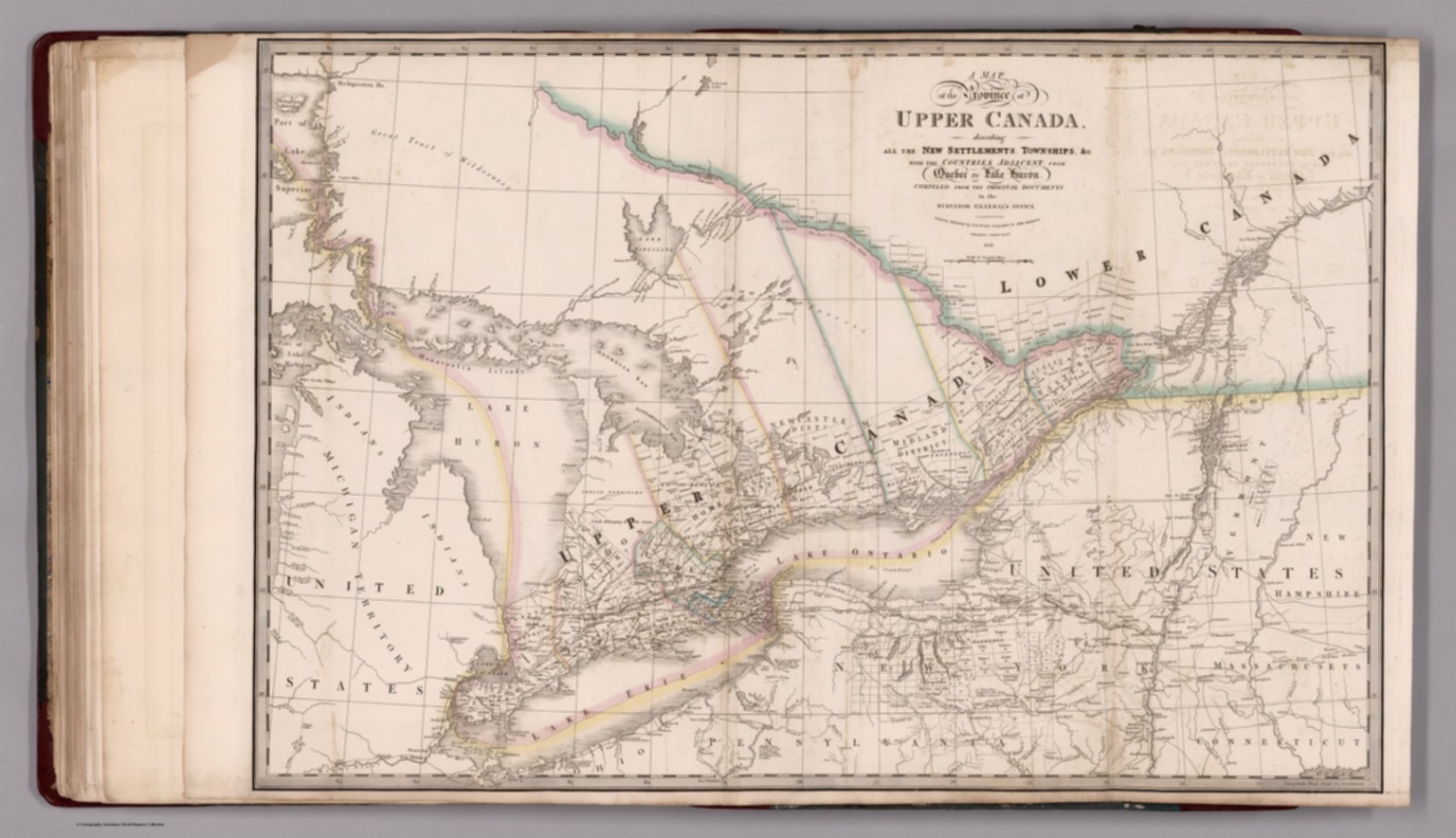 A map of the Province of Upper Canada - David Rumsey Historical Map ...
