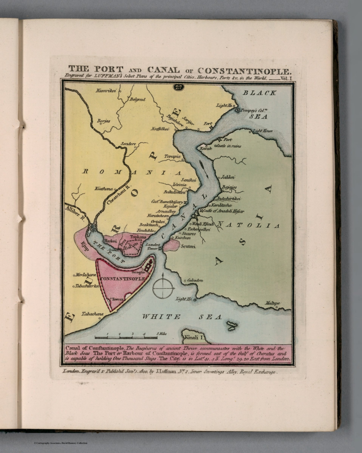 Plate 27 from Vol. 1: The port and canal of Constantinople - David ...