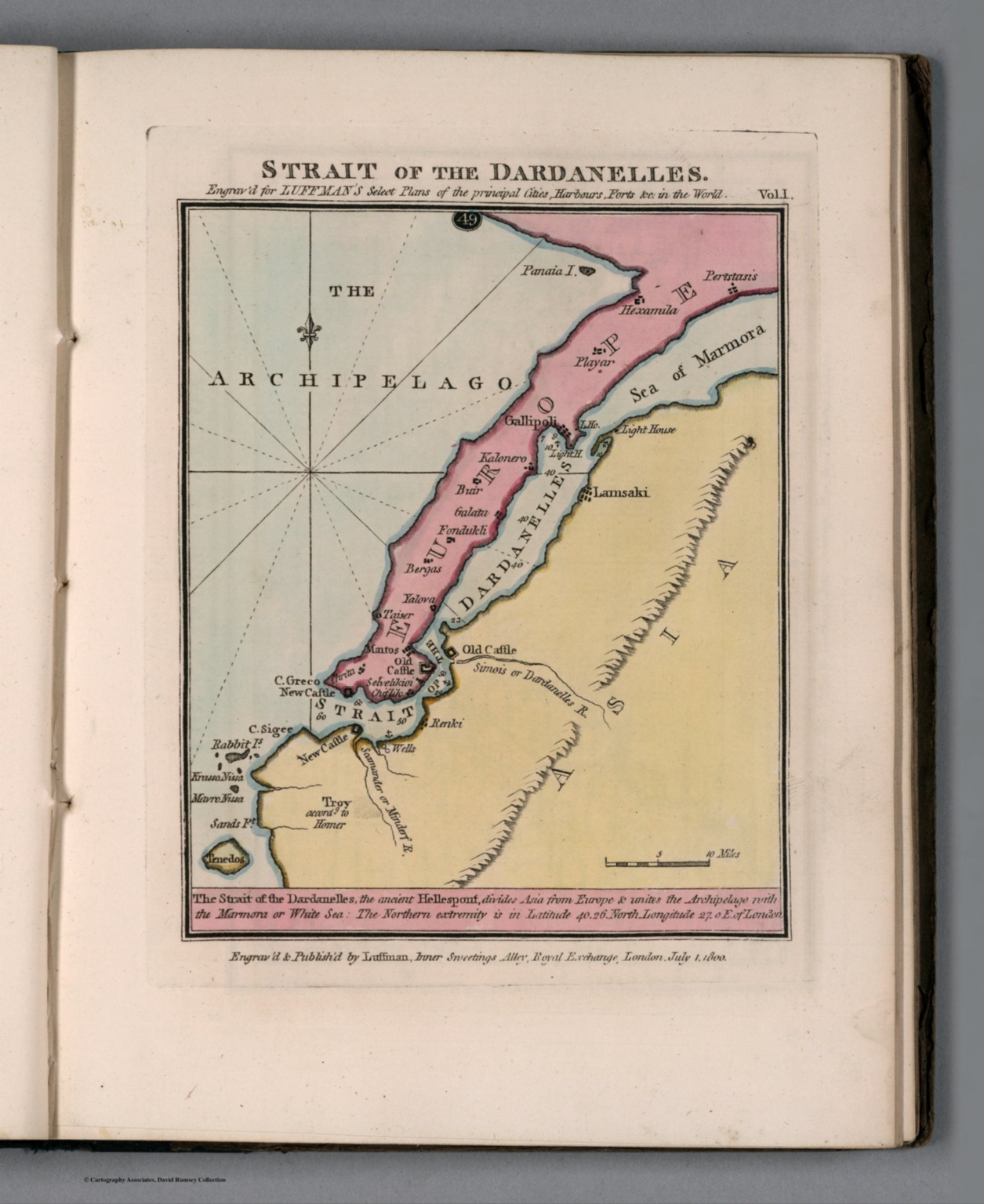 Plate 49 from Vol. 1: Strait of the Dardanelles - David Rumsey ...