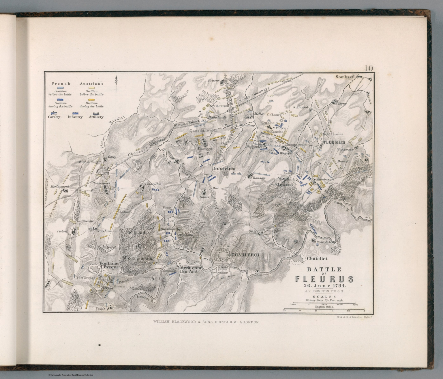 Battle of Fleurus, 26 June 1794 - David Rumsey Historical Map Collection