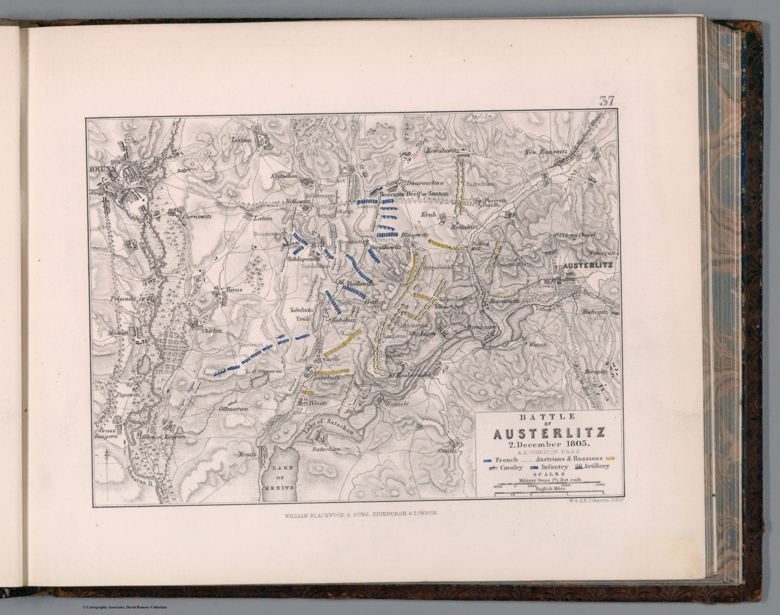 Battle of Austerlitz, 2 December 1805 - David Rumsey Historical Map ...