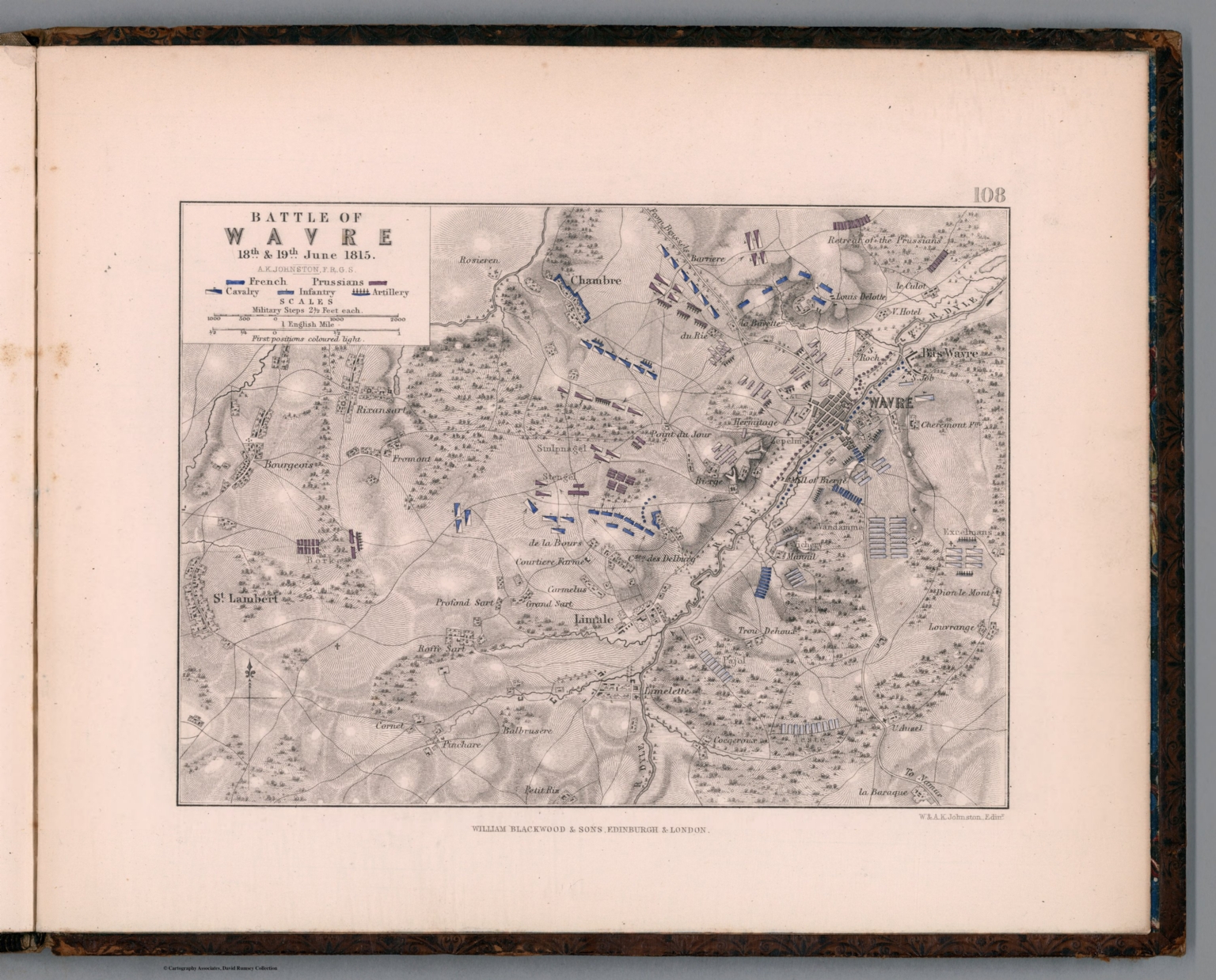 Battle of Wavre, 18 & 19 June 1815 - David Rumsey Historical Map Collection