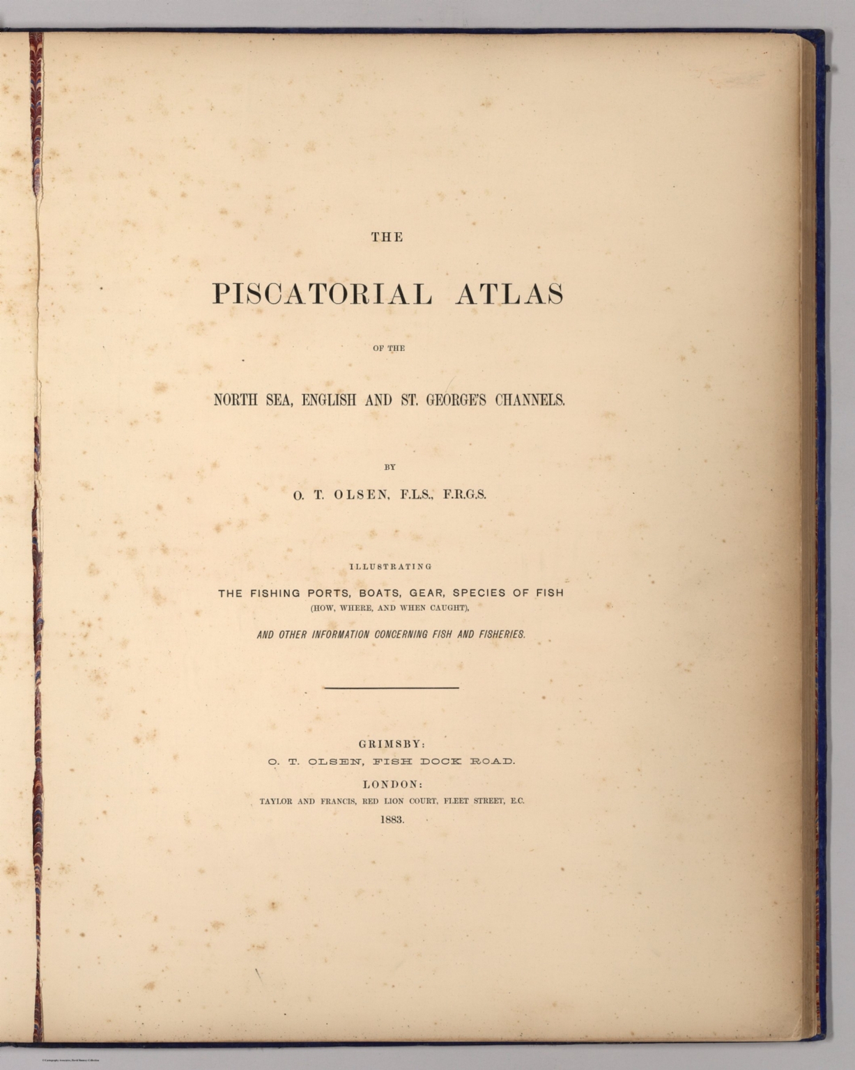Title Page: The Piscatorial Atlas of the North Sea, English and St ...