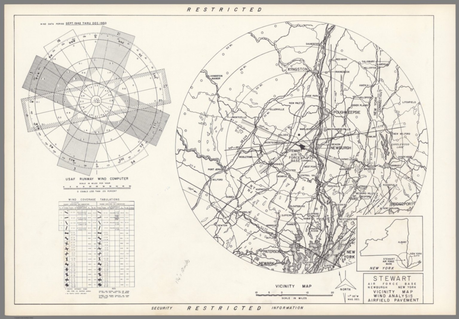 Stewart Air Fore Base : Newburgh New York : Vicinity map - David Rumsey ...