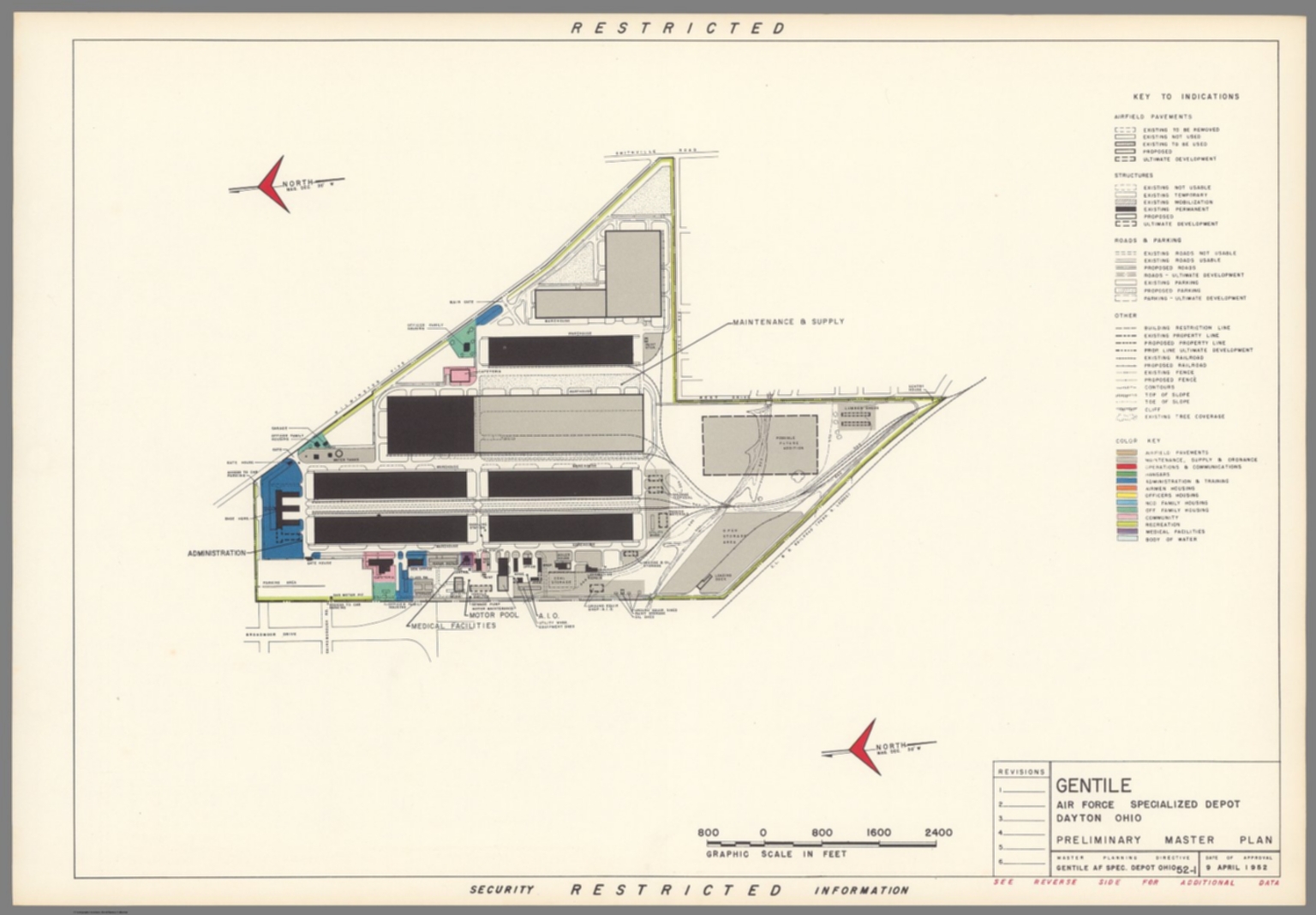 Gentile Specialized Air Force Depot : Dayton Ohio : Preliminary master ...