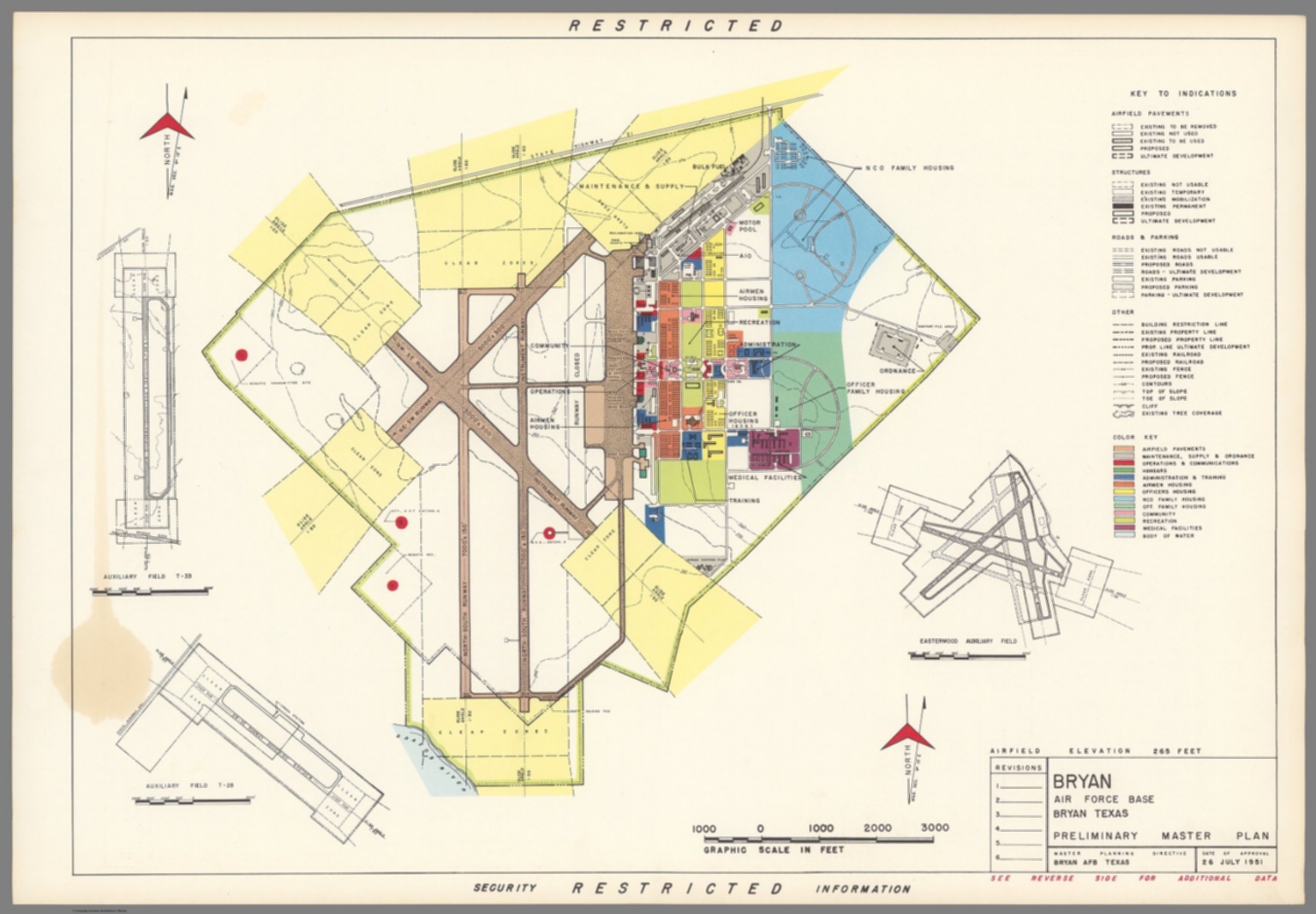 Bryan Air Force Base : Bryan Texas : Preliminary master plan - David ...