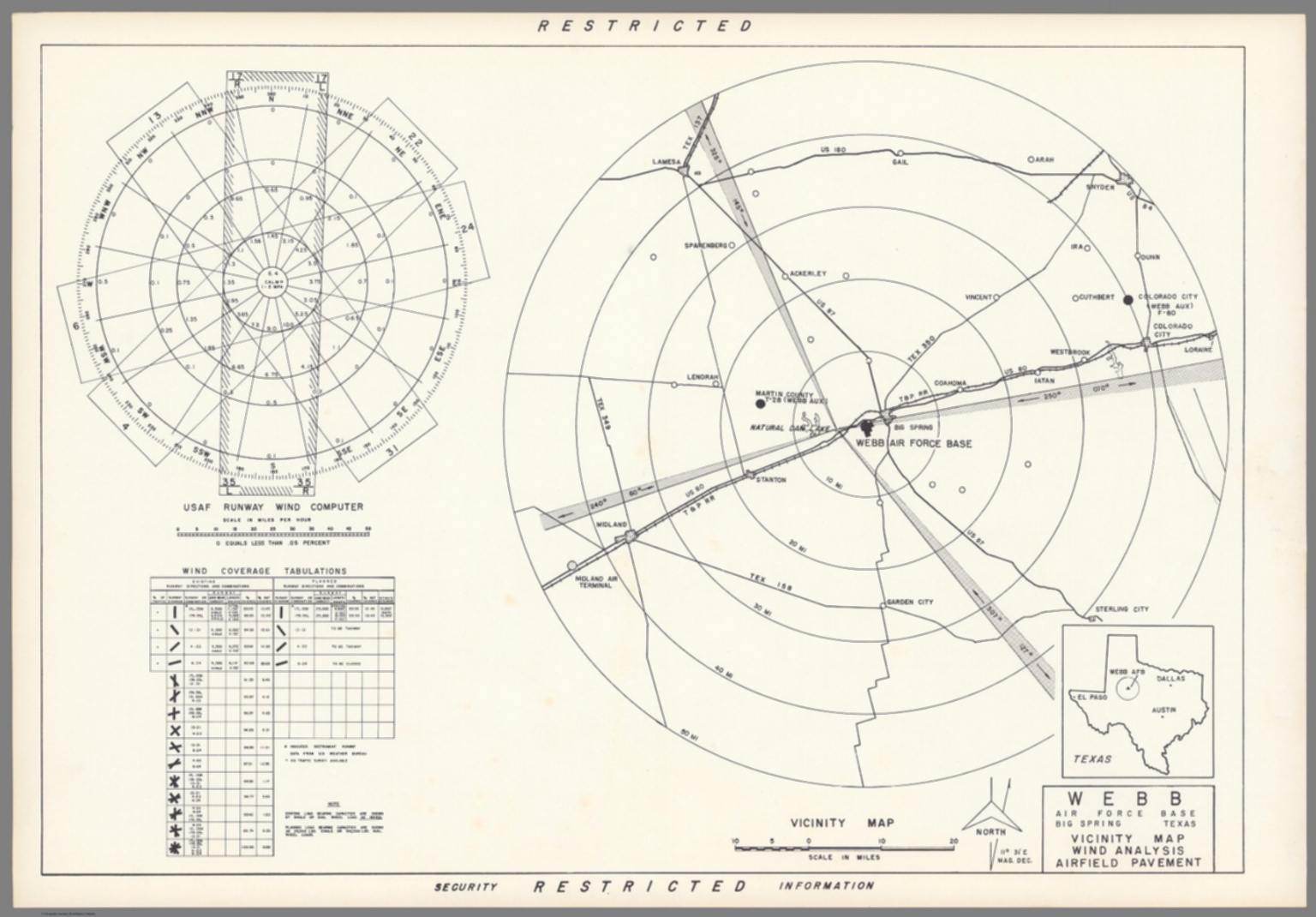Webb Air Force Base : Big Spring Texas - David Rumsey Historical Map ...