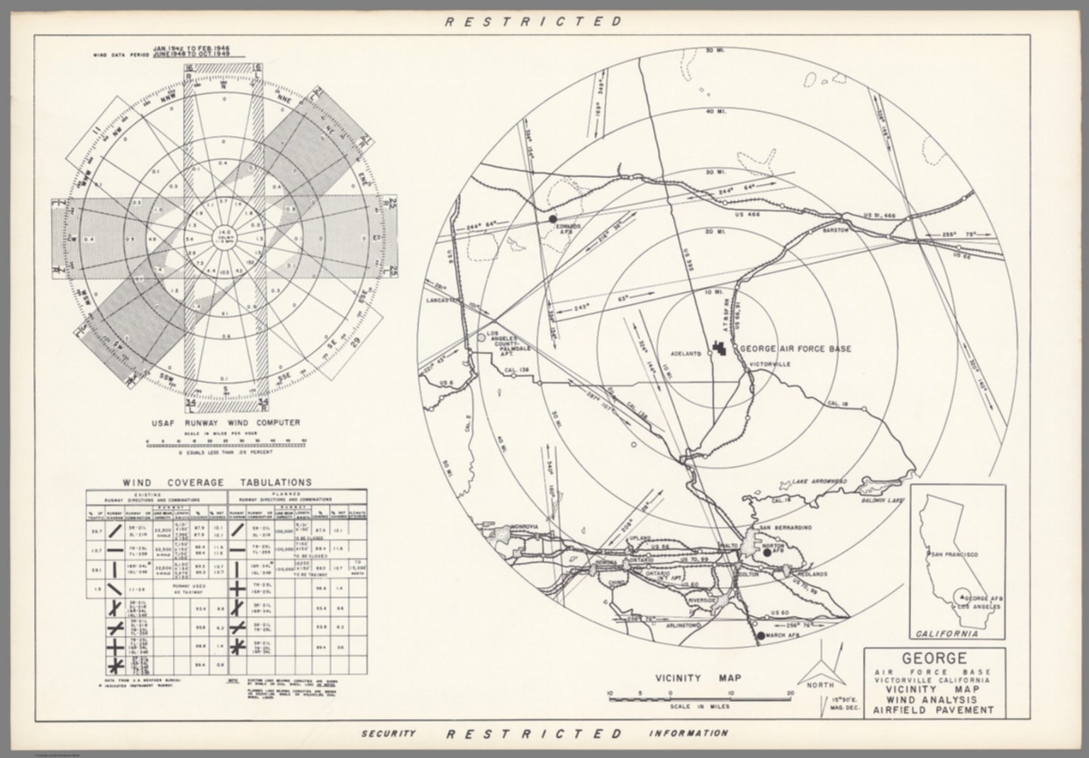 George Air Force Base : Victorville, California : Vicinity map - David ...