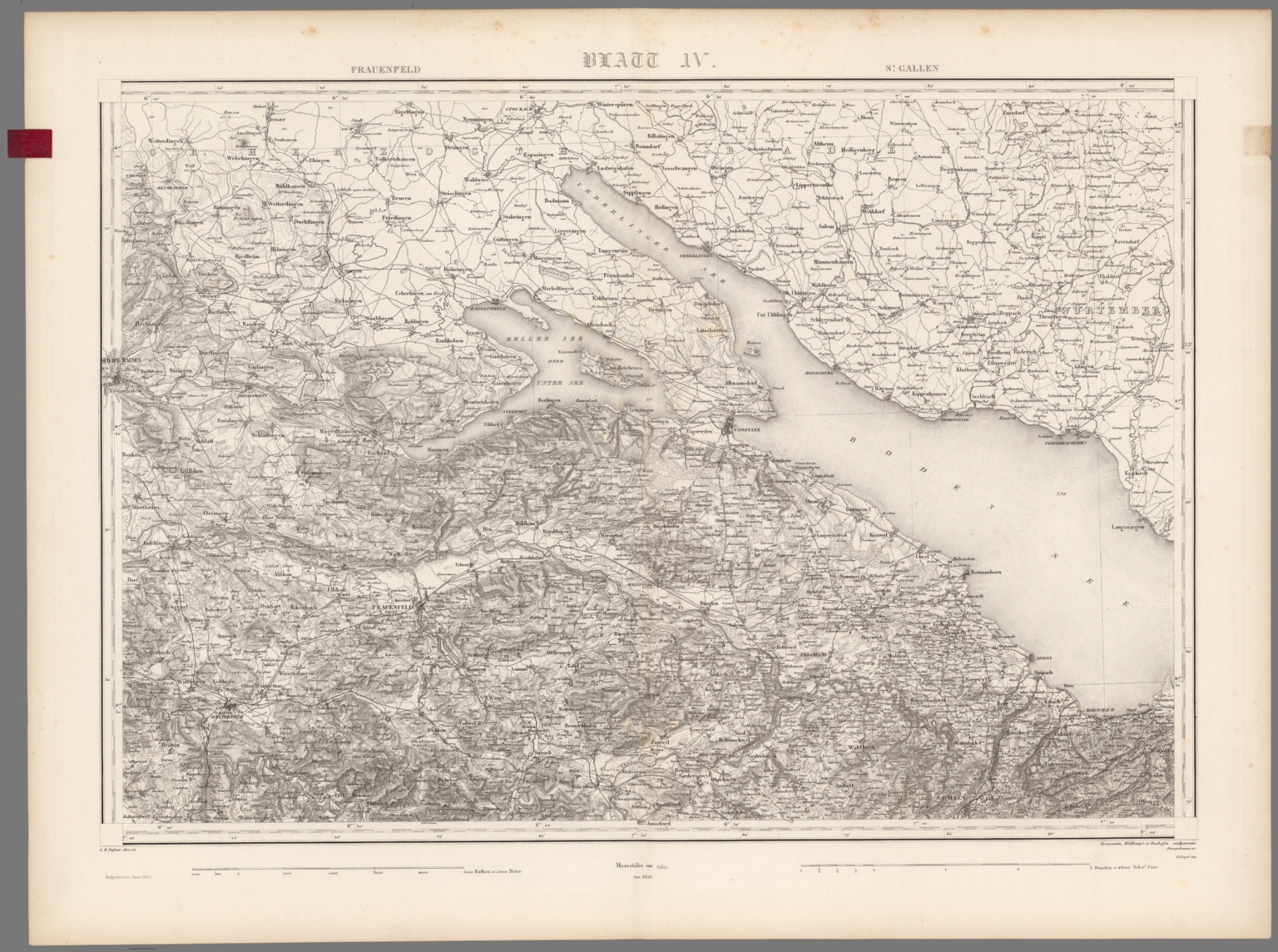 Blatt IV. Frauenfeld - St. Gallen - David Rumsey Historical Map Collection
