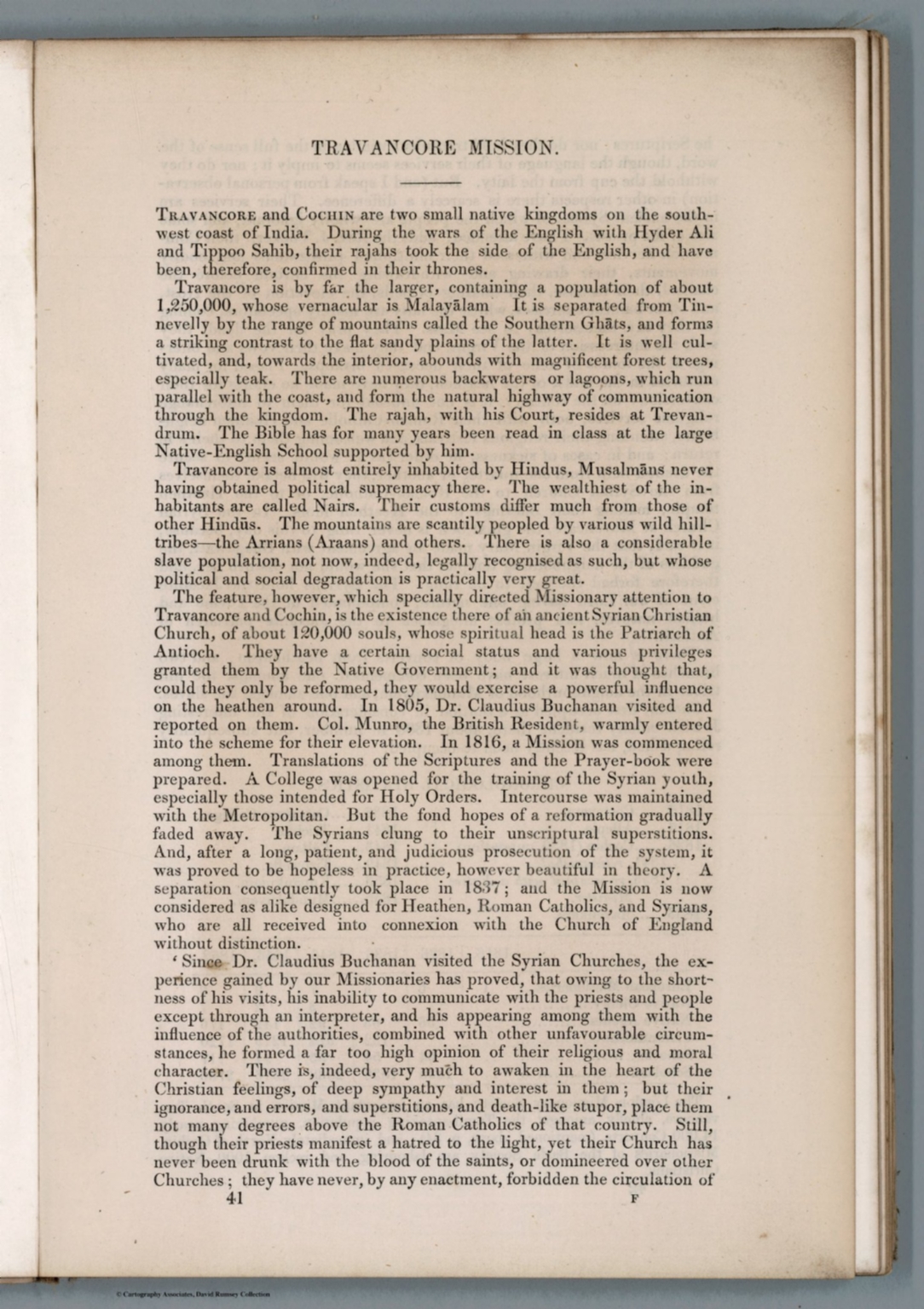 Text: Travancore Mission - David Rumsey Historical Map Collection