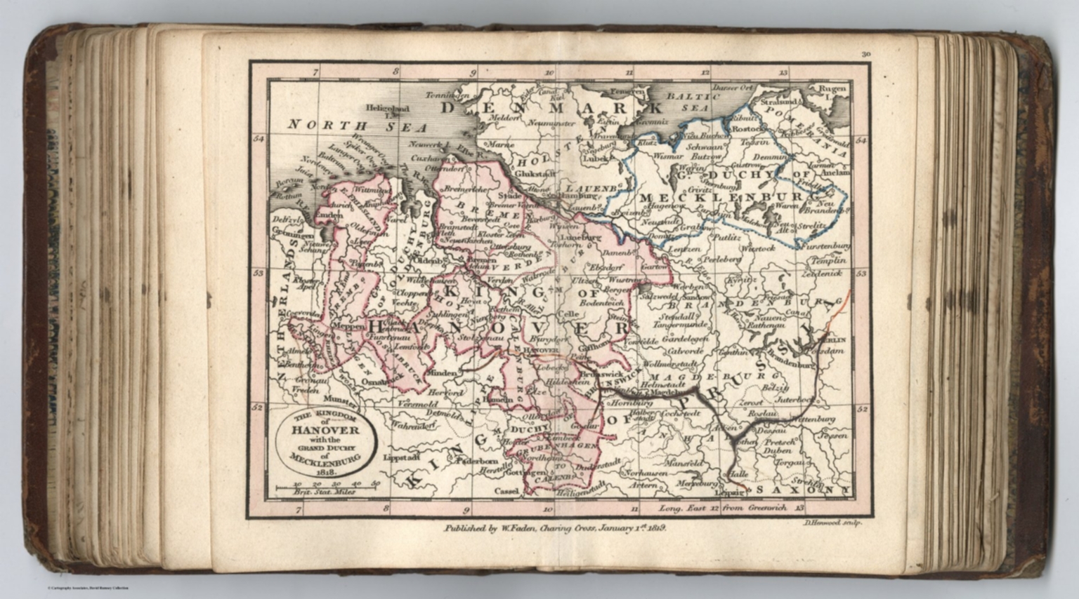 The Kingdom of Hanover with the Grand Duchy of Mecklenburg 1818 - David ...