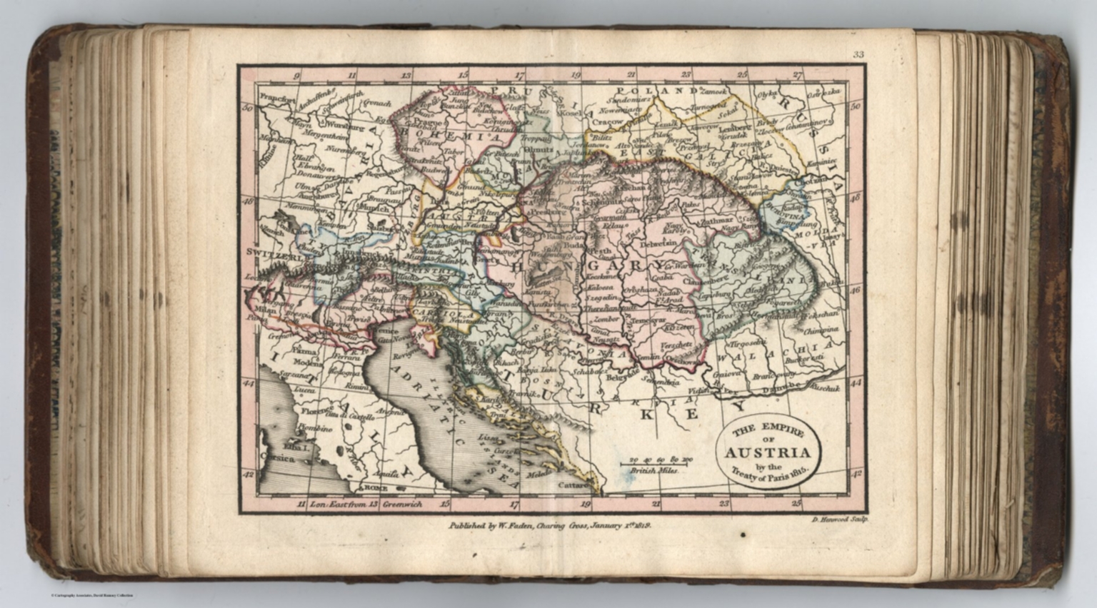 The Empire of Austria by the Treaty of Paris 1815 - David Rumsey ...