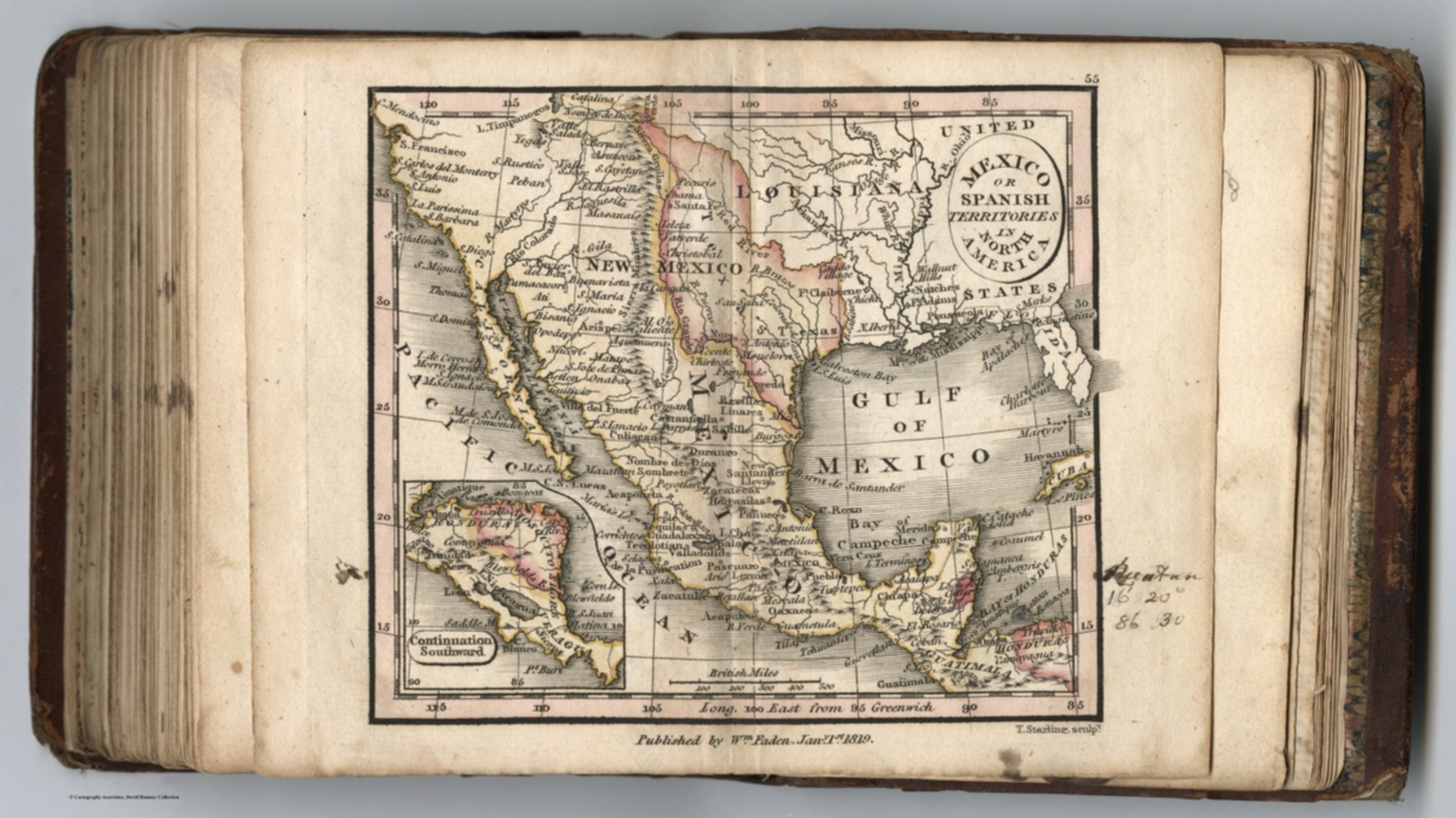 Mexico of Spanish Territories in North America - David Rumsey ...