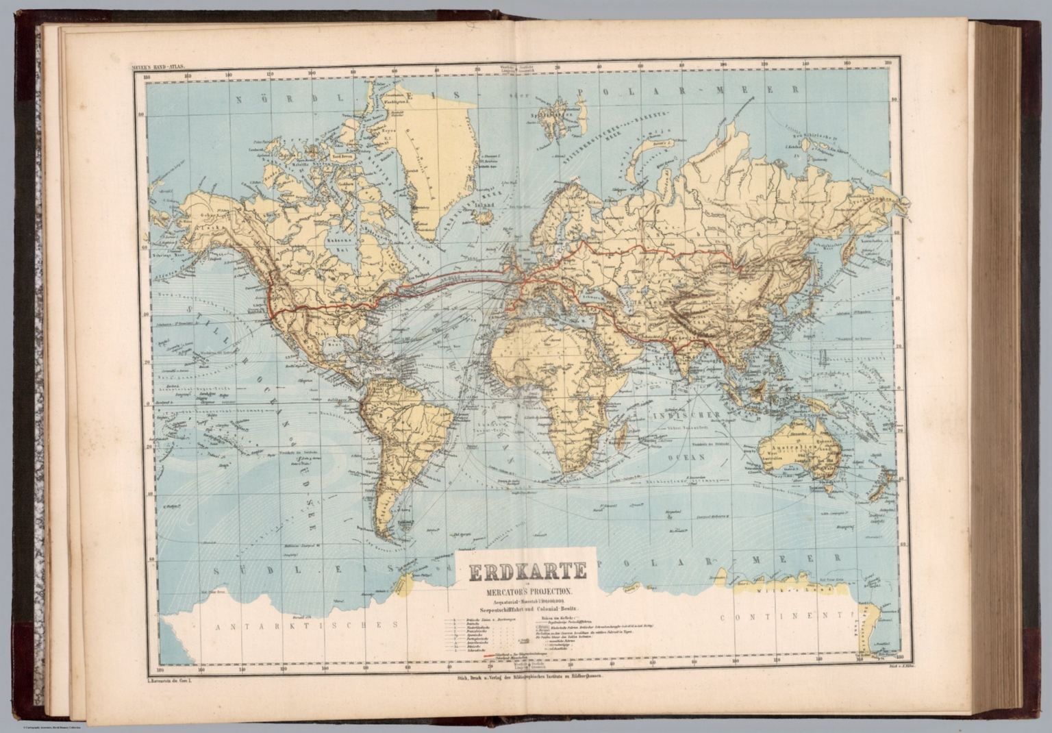 Erdkarte in Mercator Projection - David Rumsey Historical Map Collection