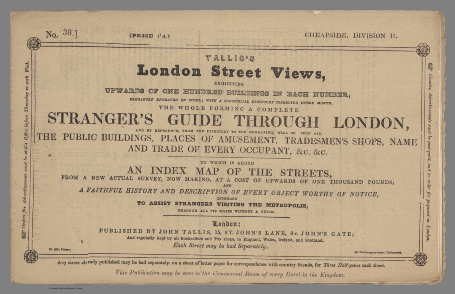 Covers: No. 38.] Cheapside, Division II. - David Rumsey Historical Map ...
