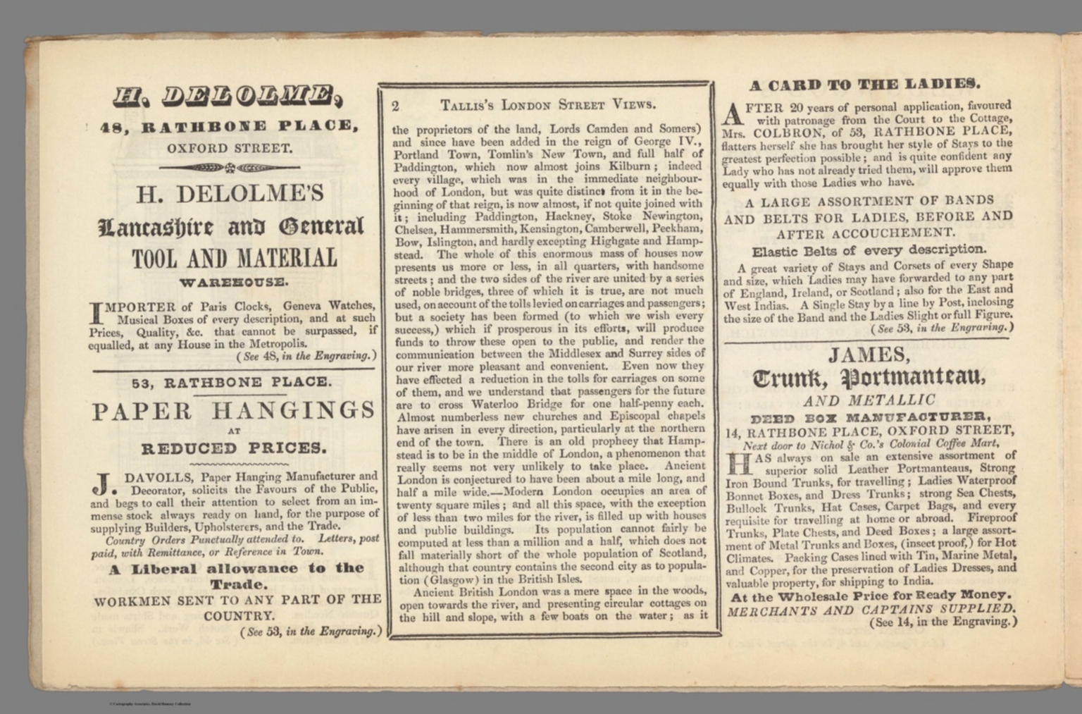 Text: No. 64.] Rathbone Place (3). - David Rumsey Historical Map Collection