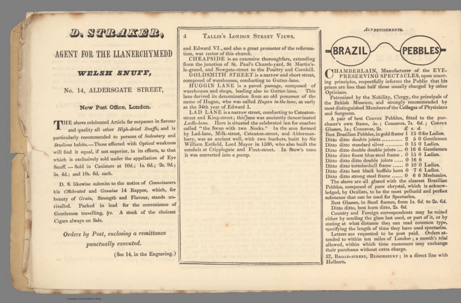 Text: No. 68.] Wood Street, Cheapside, Division I (4). - David Rumsey ...