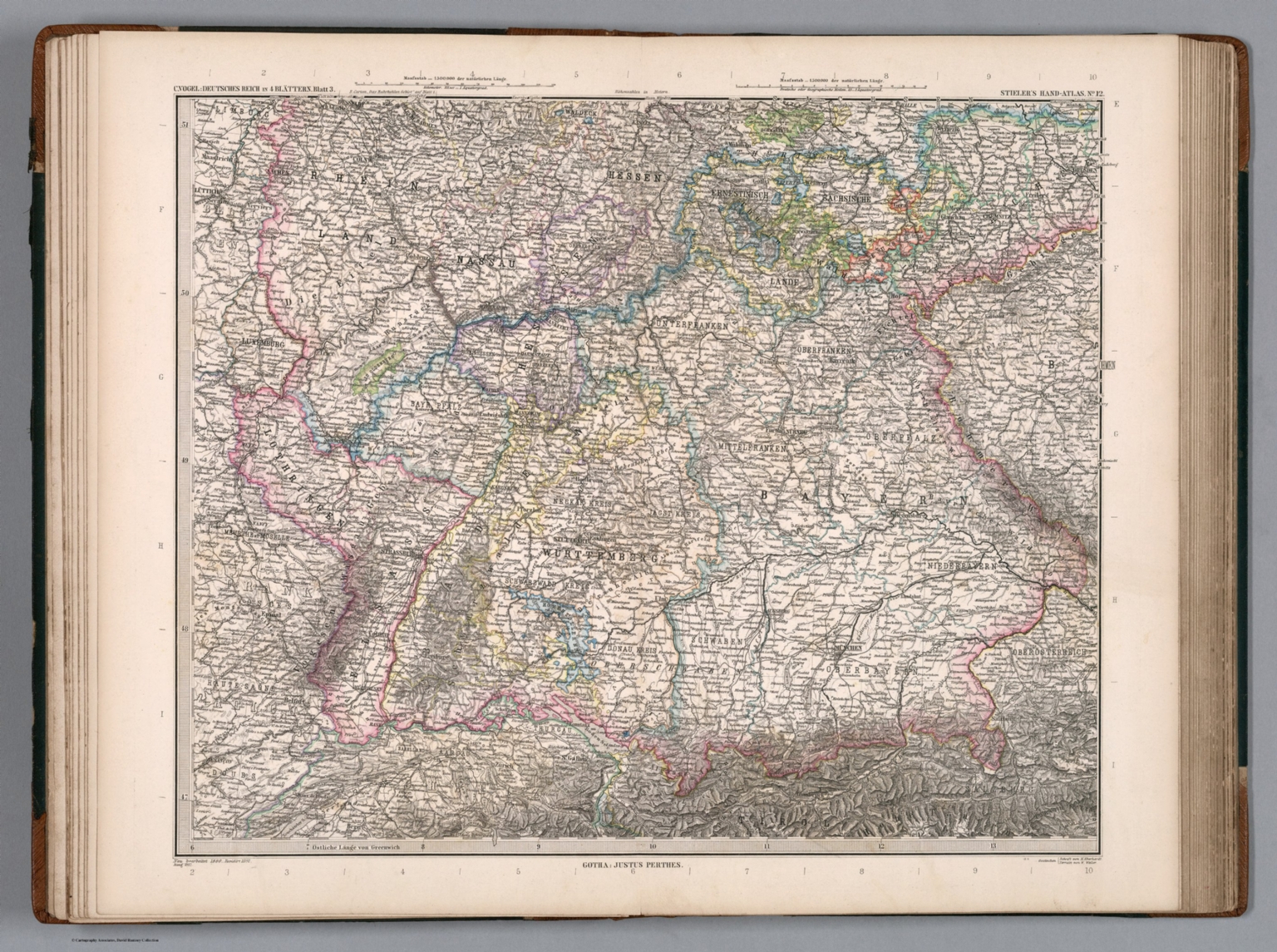 Deutsches Reich in 4 Blaetten. Blatt 3. - David Rumsey Historical Map ...