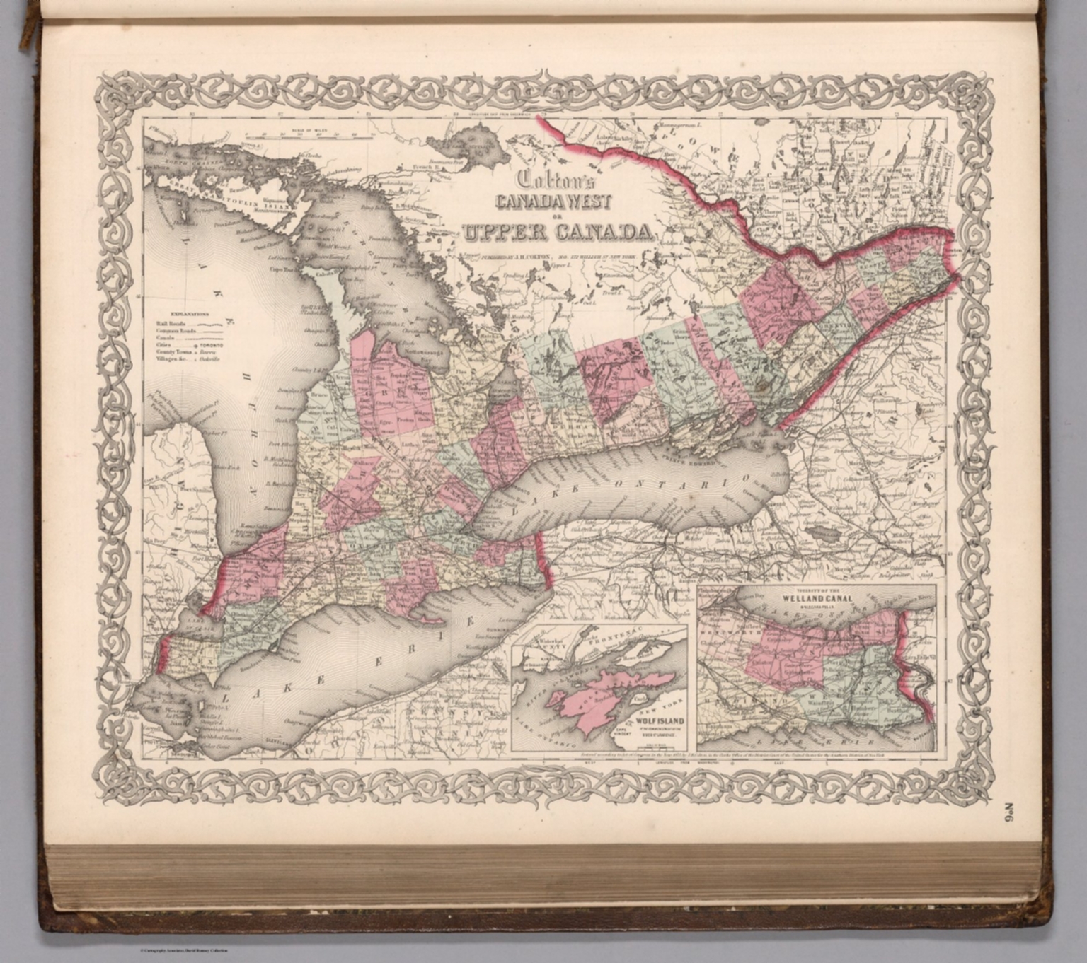 Colton's Canada West or Upper Canada. - David Rumsey Historical Map ...