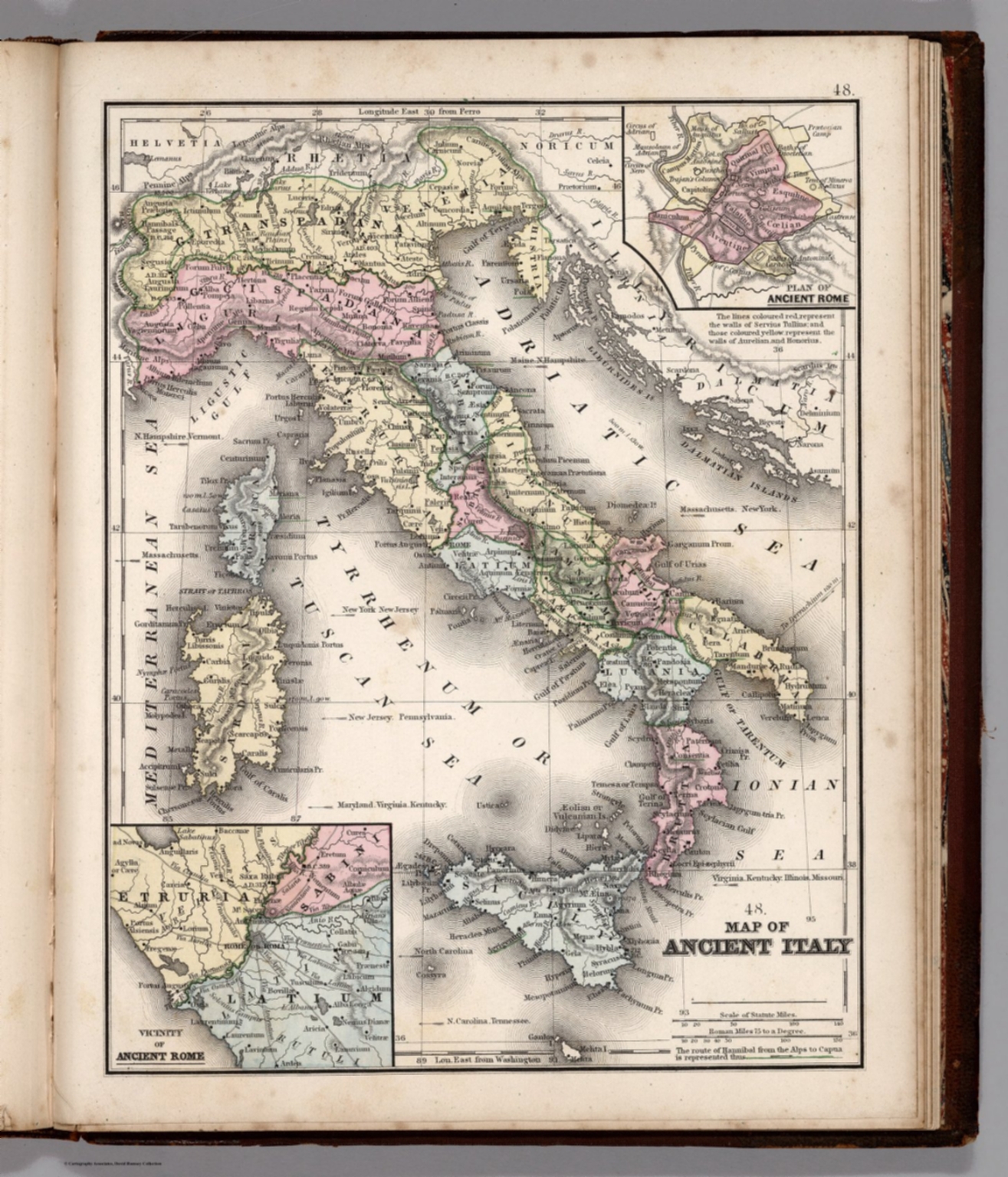 Map No. 48. Map of Ancient Italy - David Rumsey Historical Map Collection