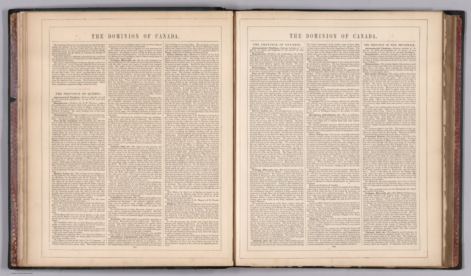 Text: Dominion of Canada. - David Rumsey Historical Map Collection