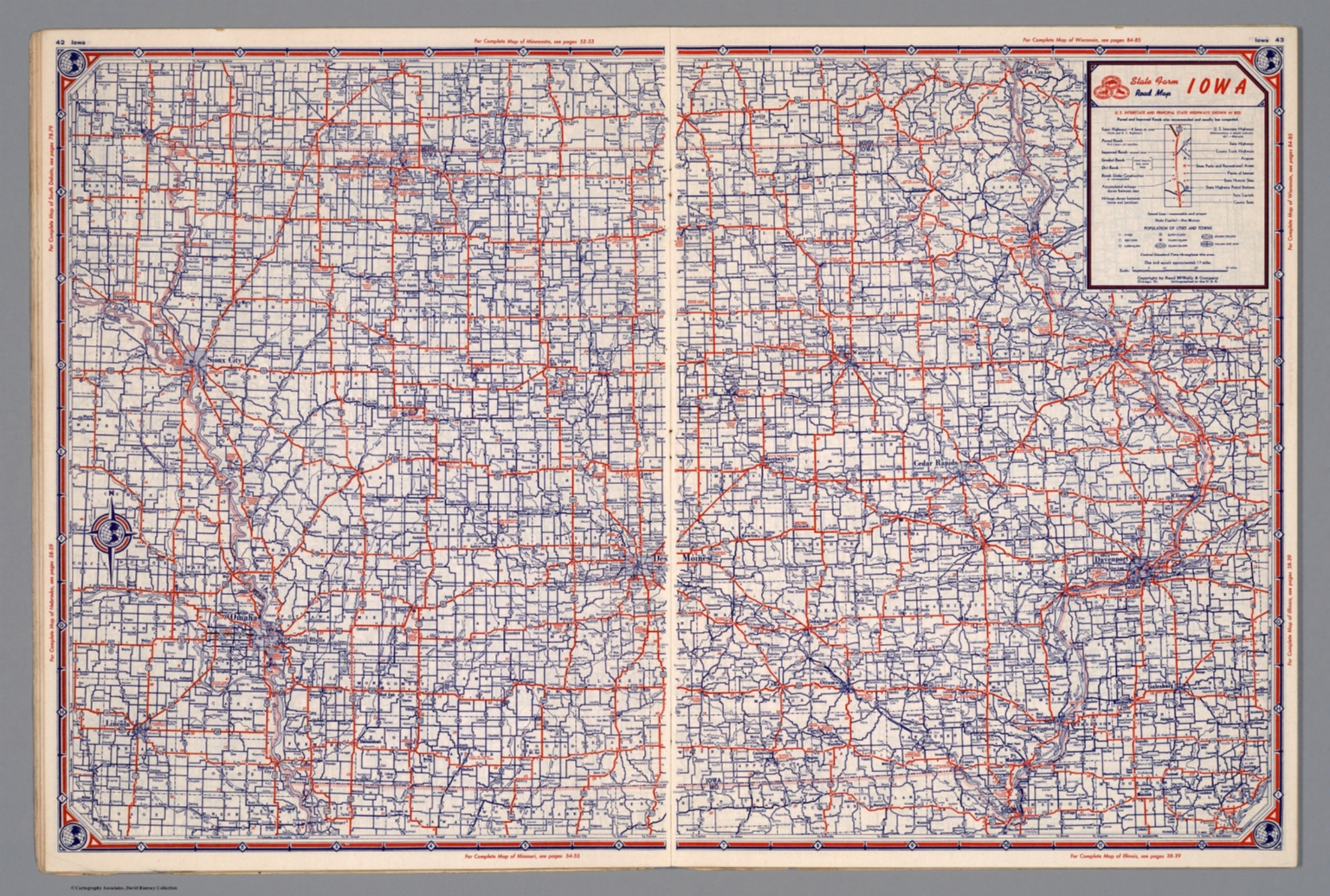 State Farm Road map: Iowa - David Rumsey Historical Map Collection