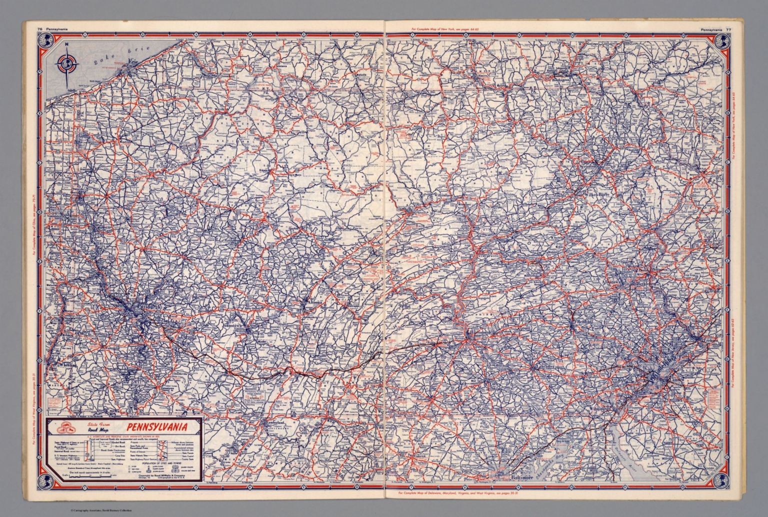 State Farm Road map: Pennsylvania - David Rumsey Historical Map Collection