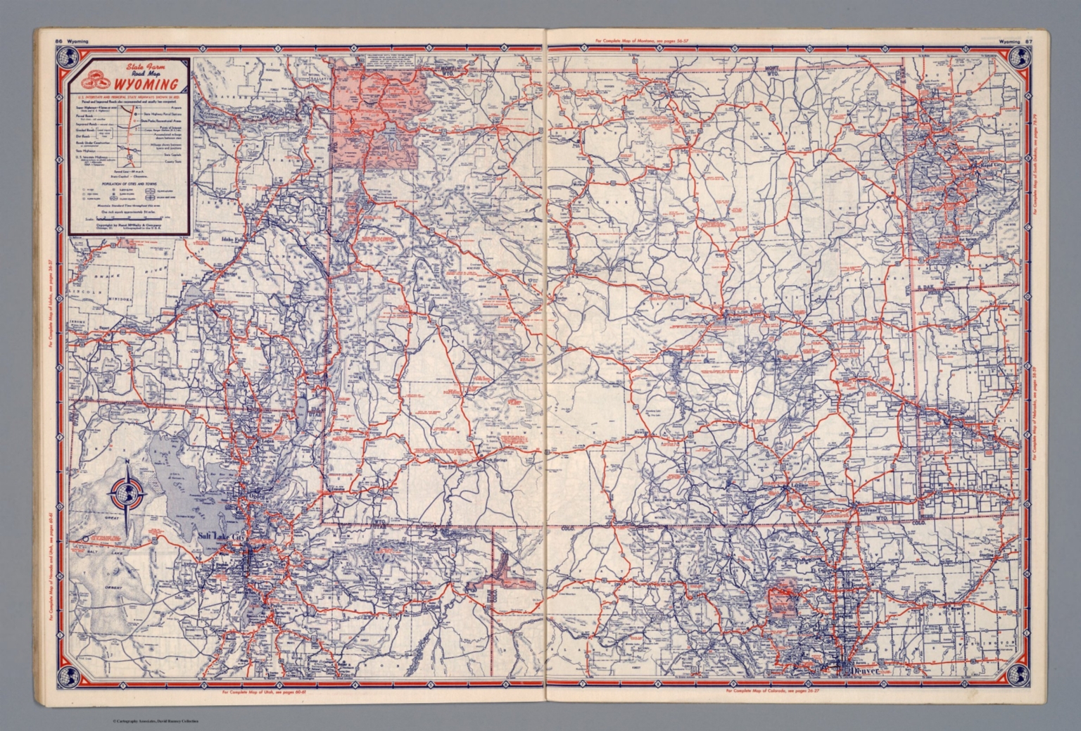 State Farm Road map: Wyoming - David Rumsey Historical Map Collection