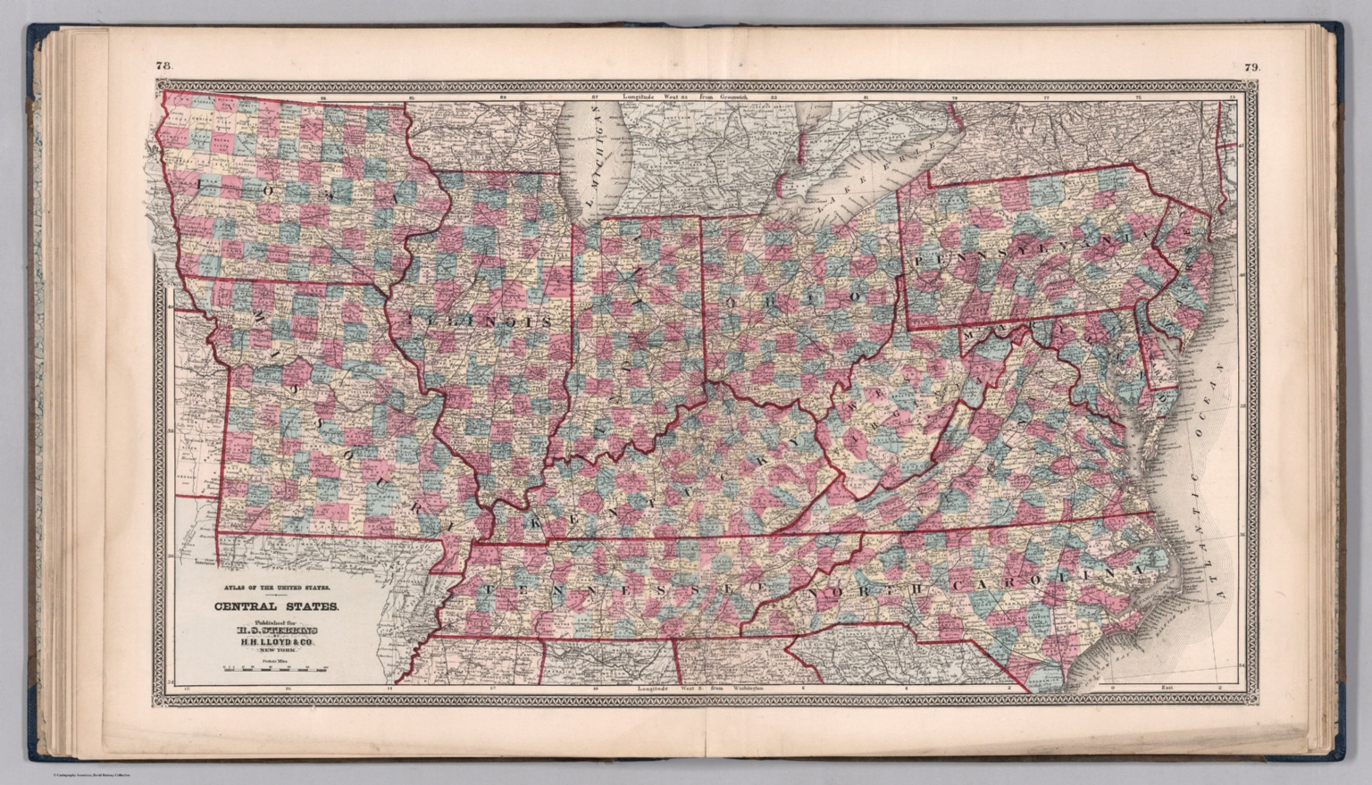 Atlas of the United States. Central States - David Rumsey Historical ...