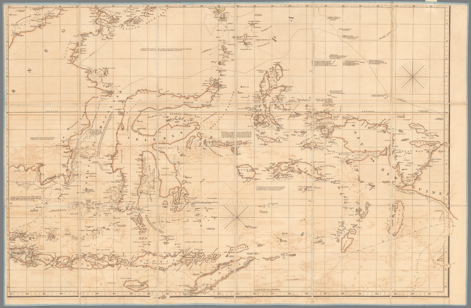 SE sheet: Chart of the East India Islands - David Rumsey Historical Map ...