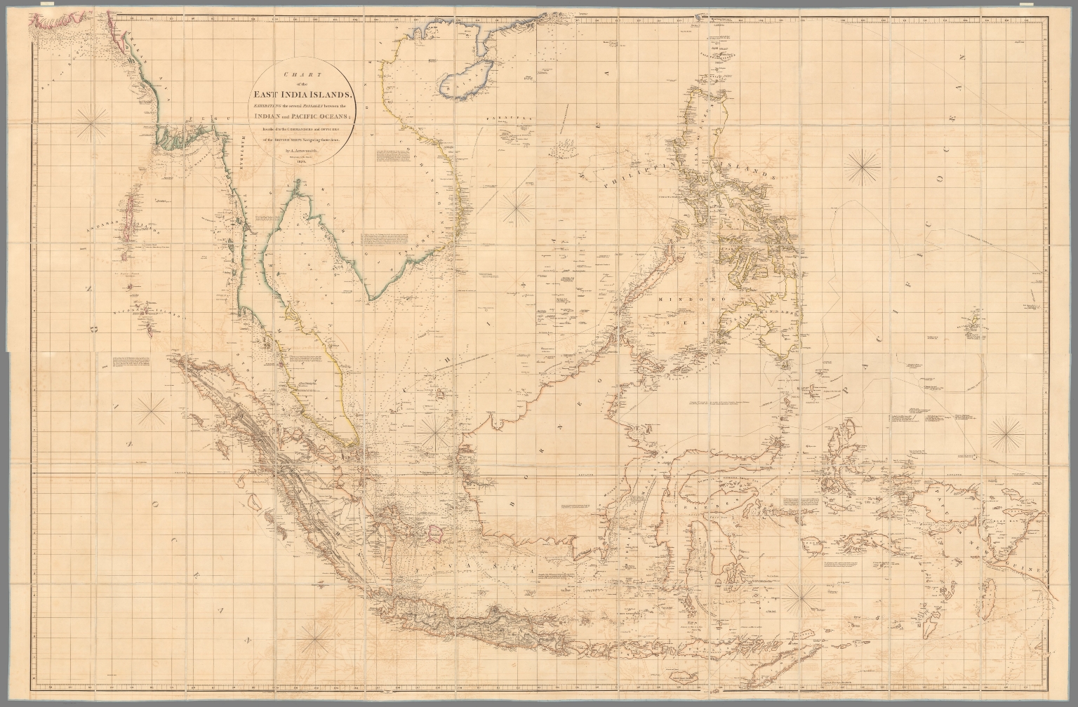 Composite: NW, NE, SE, SW sheets. Chart of the East India Islands ...