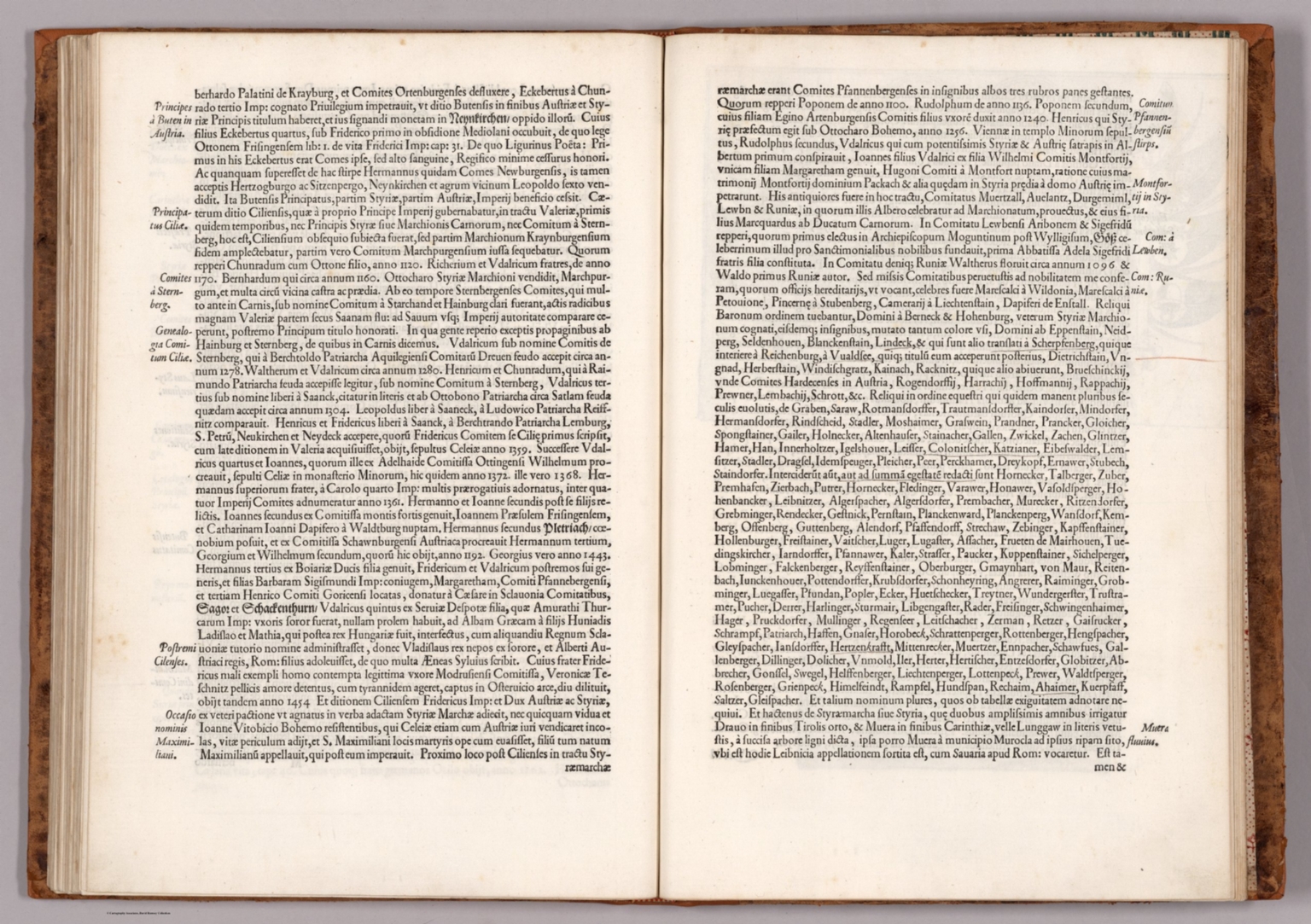 Text: (con't) Quam Provinciam Styre Marcham... - David Rumsey ...