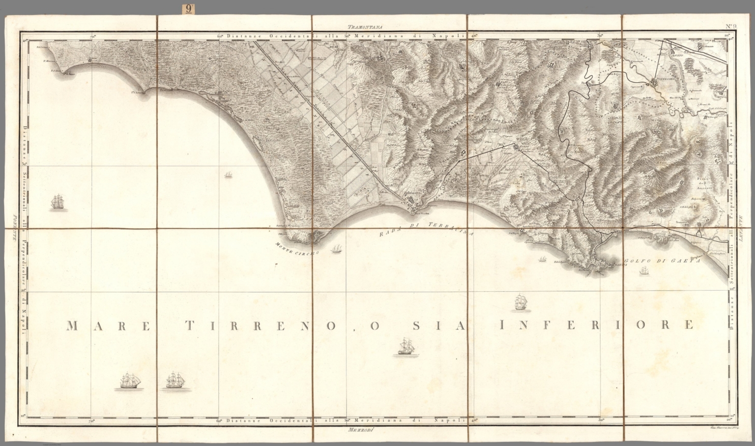 No. 9. Terracina, Fondi, Gaeta - David Rumsey Historical Map Collection